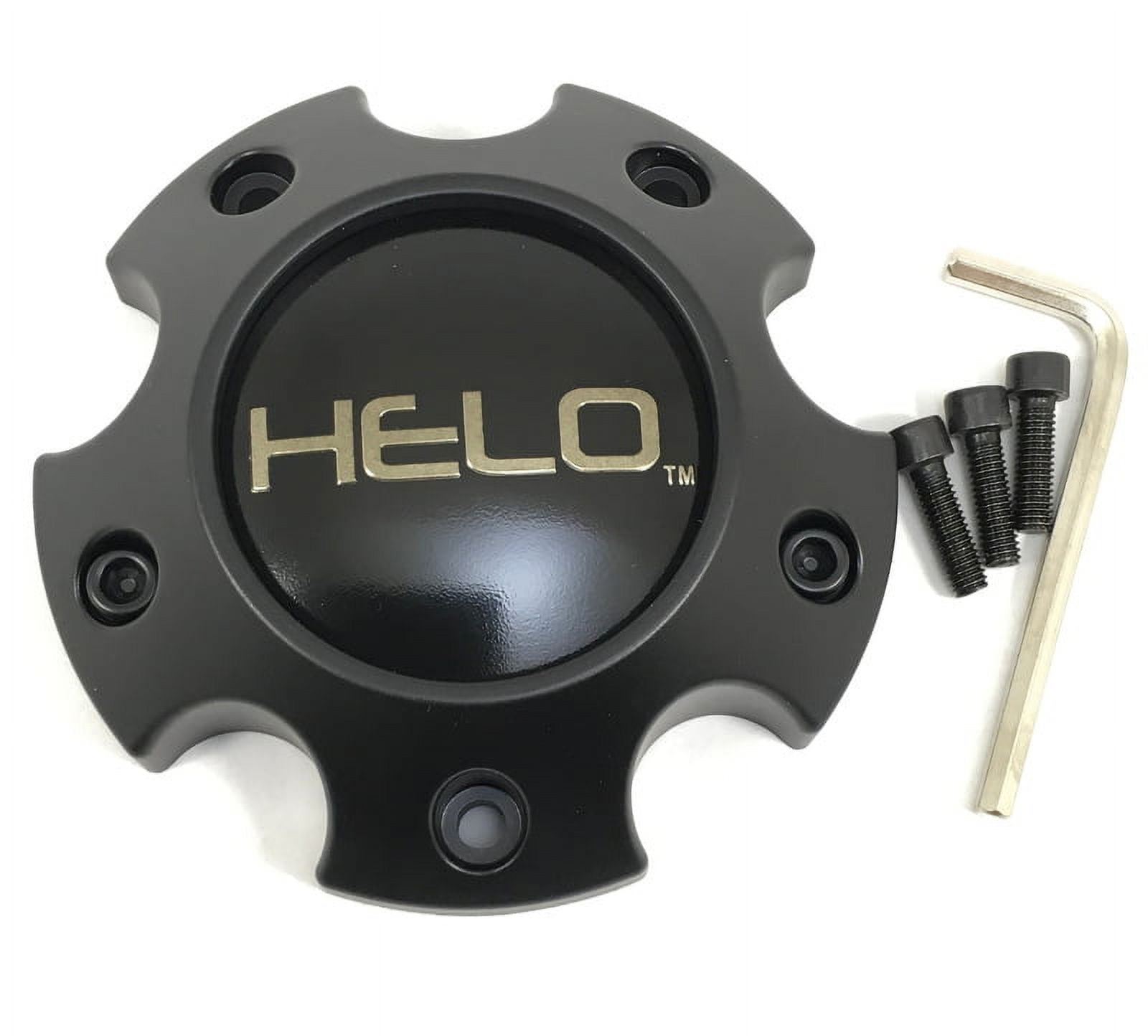 Helo Satin Black Wheel Center Hub Cap 5-Lug 5x127 for HE901 HE904 ...