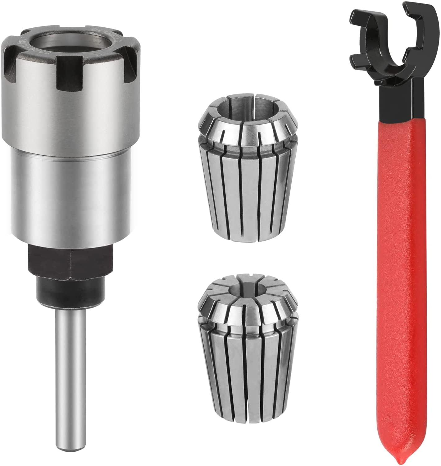 Helovmine 1/4 inch Shank Router Bit Collet Extension Collet Extender ...