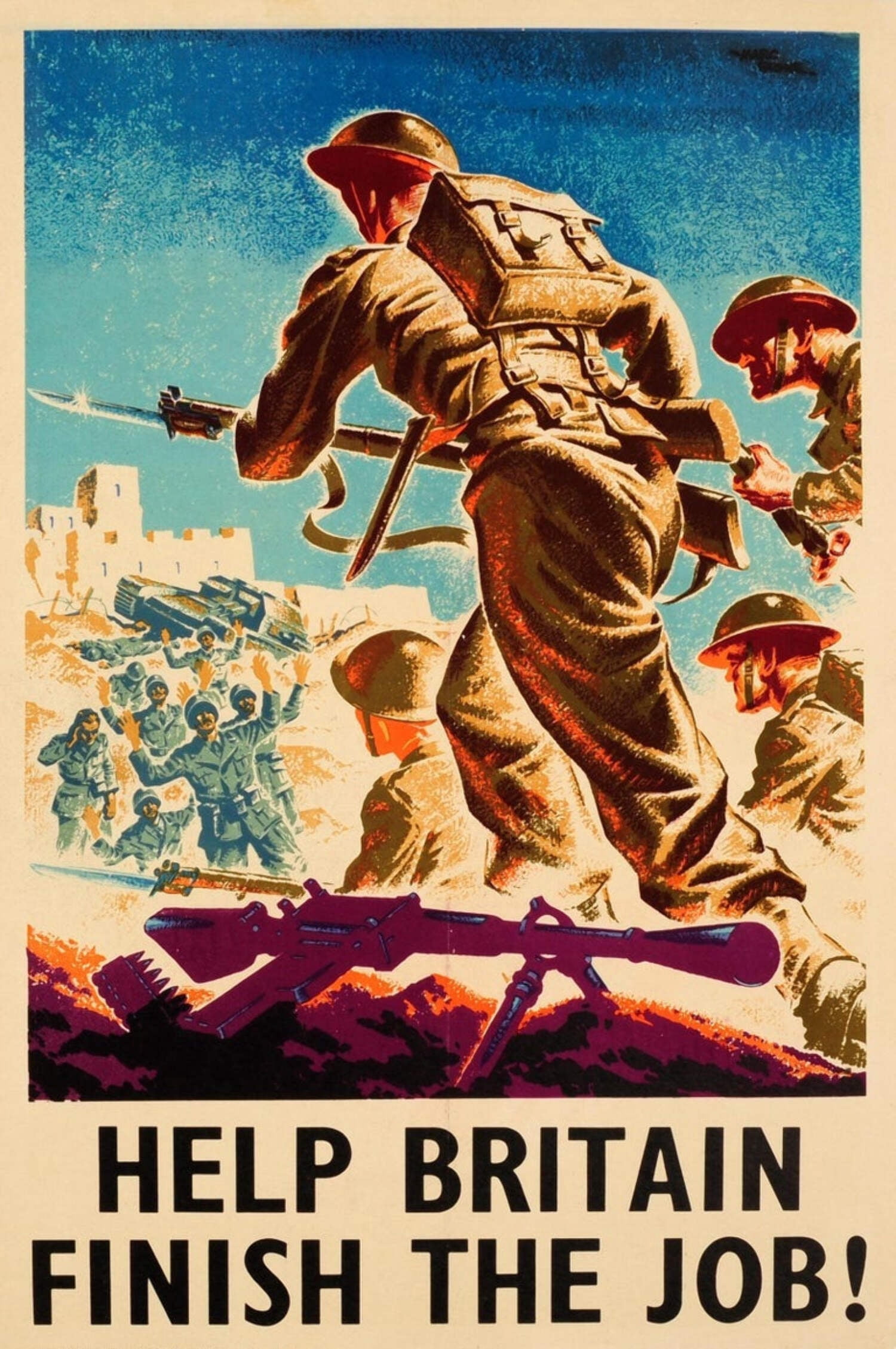 Help Britain Finish The Job Ad Glossy Poster Picture Photo Print Banner ...