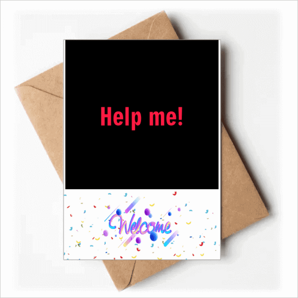 Help Me Cards International Welcome Back Greeting Cards Envelopes Blank ...