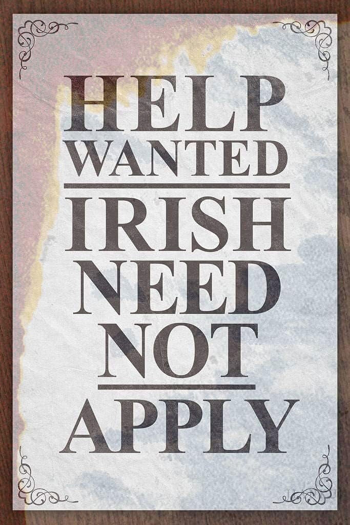 Help Wanted Irish Need Not Apply Diamond Art Kits for Adults,DIY 5D ...