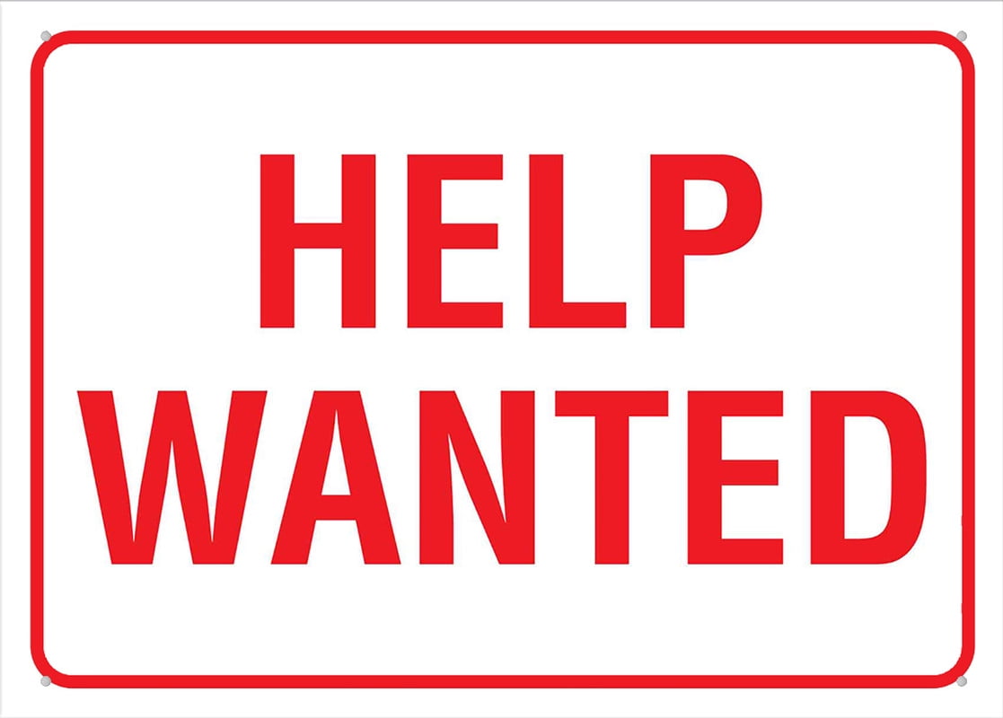 Help Wanted Sign 12X8 Inch Aluminum Uv Ink Printed For House And ...