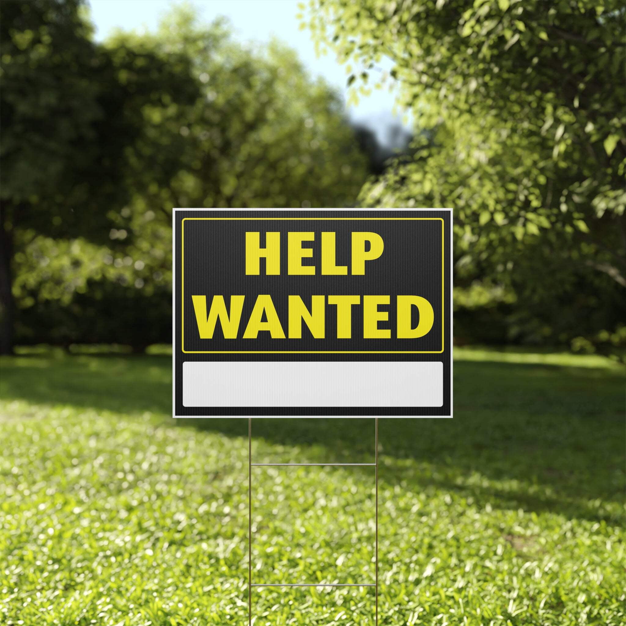 Help Wanted Write Any Message Yard Sign - Walmart.com