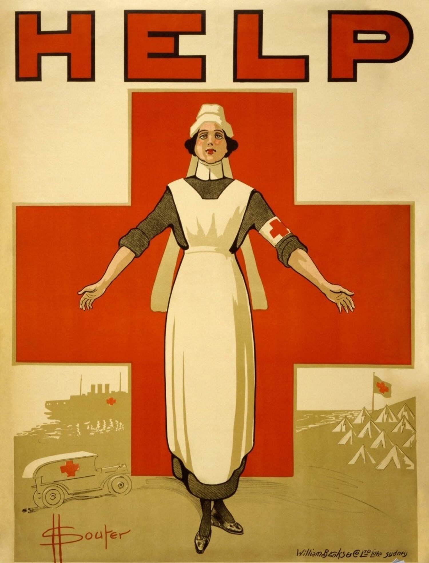 Help World War Propaganda Ad Glossy Poster Picture Photo Print Banner ...