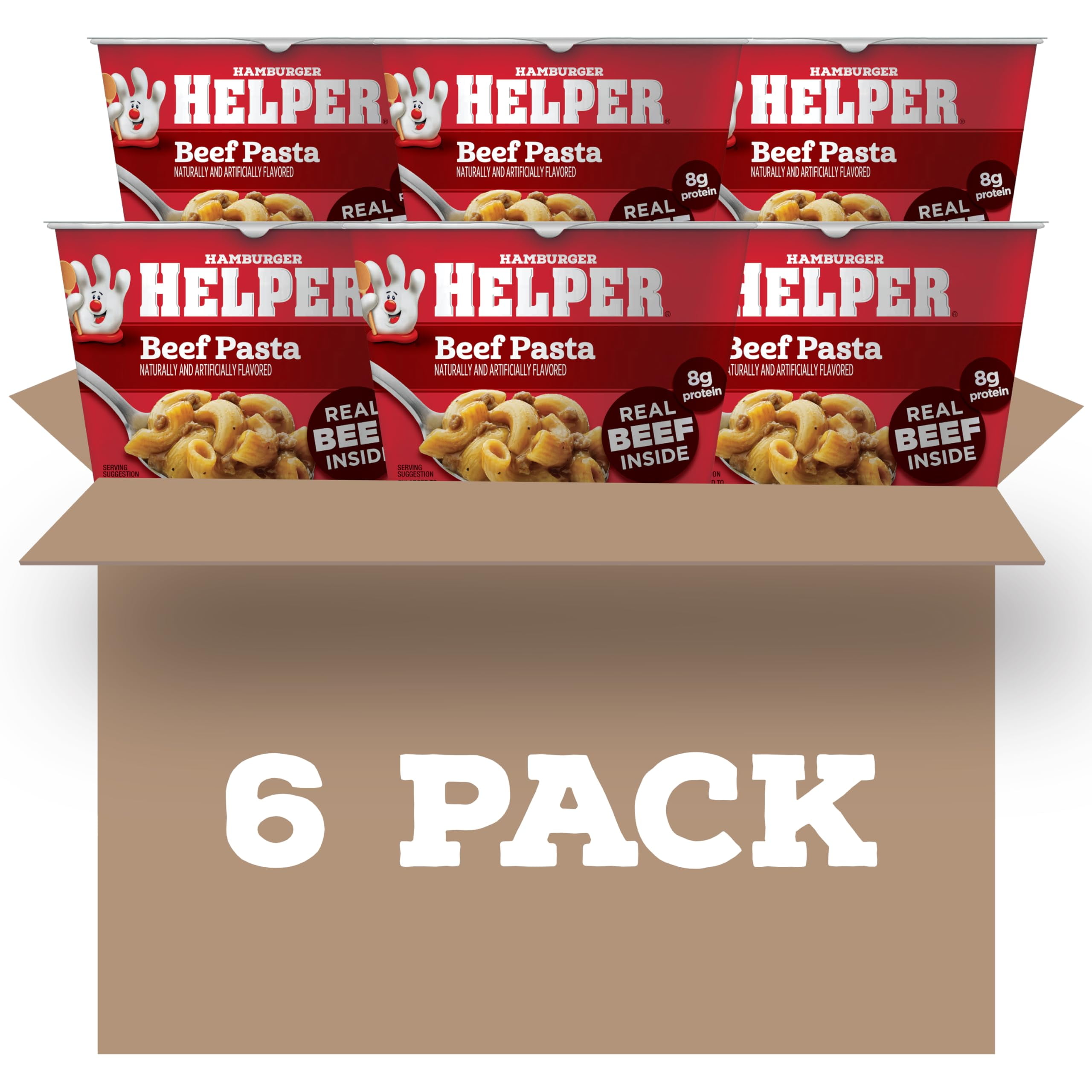 Helper Beef Pasta Microwave Cup, 2 oz, 6 per Case KMC2T - Walmart.com
