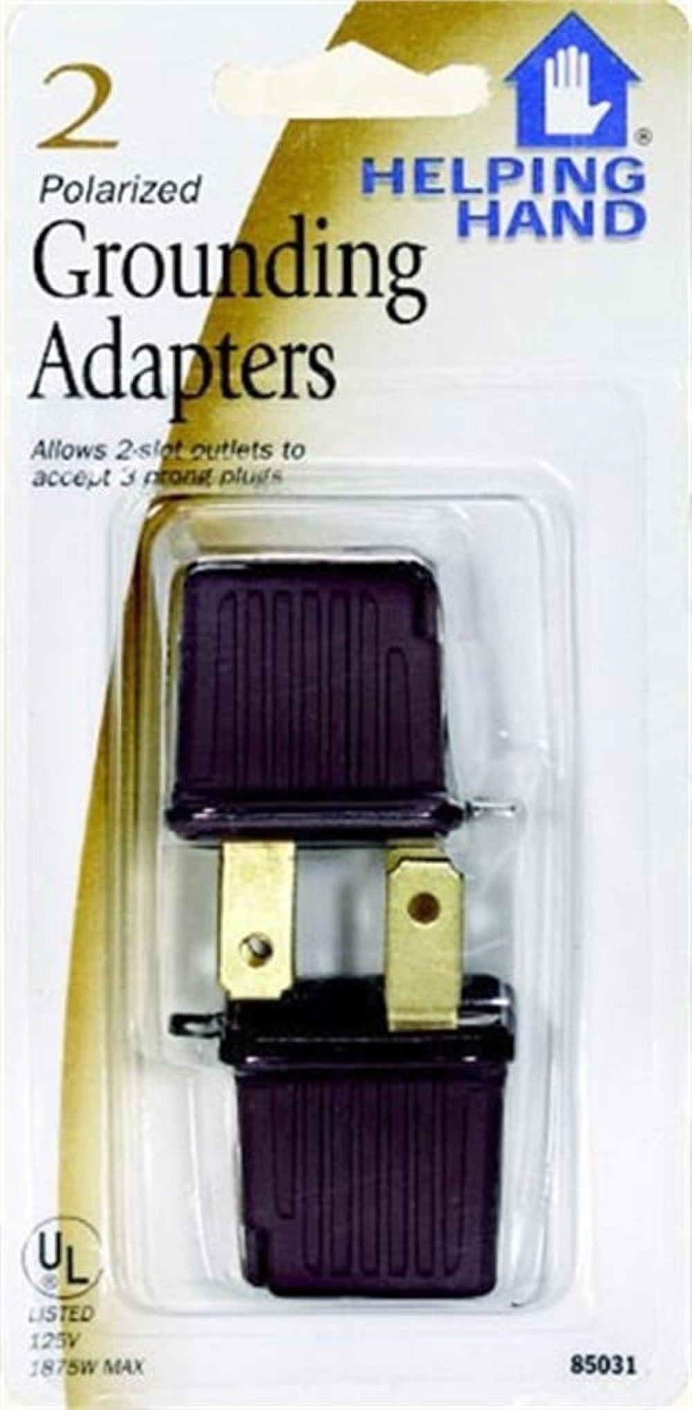 Helping Hand 85031 Black Polarized Grounding Adapters - Walmart.com