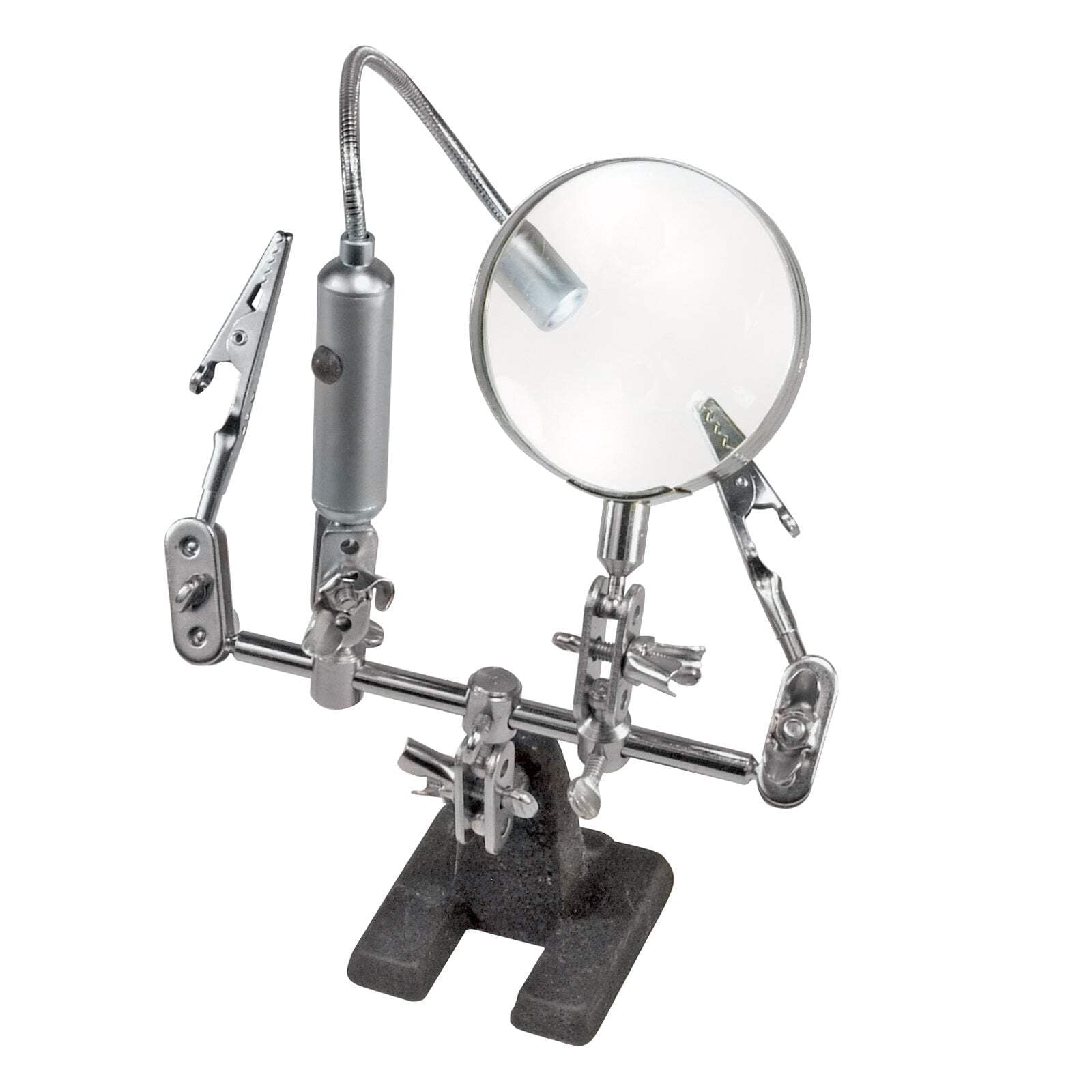 Helping Hand Magnifier With Light - Walmart Business Supplies