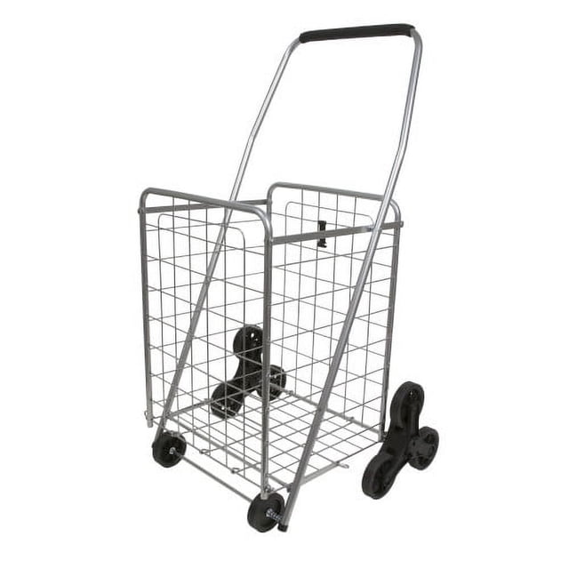 Helping Hand Stair Climber Folding Shopping Cart with Comfort Grip ...
