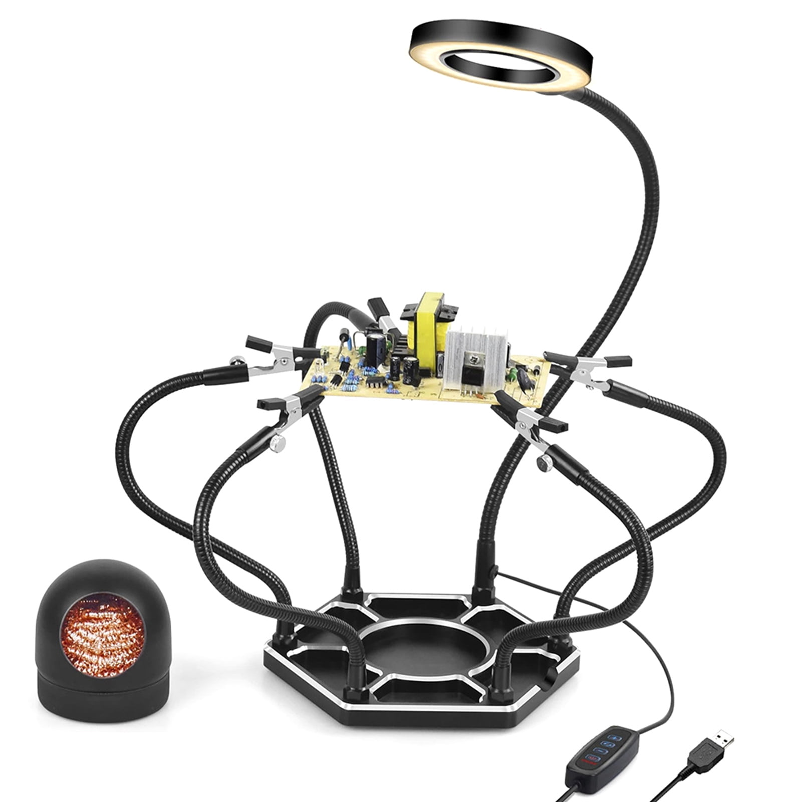 Helping Hands Soldering Station, Five-Claw Soldering Station Third Hand ...