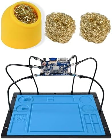 Helping Hands Soldering Station with Soldering Iron Tip Cleaner,6 ...