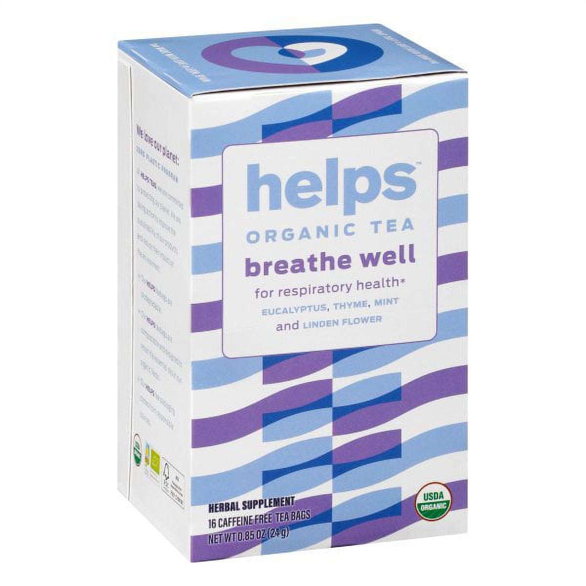 Helps - Organic Tea Breathe Well, Herbal Tea Bags - Walmart.com