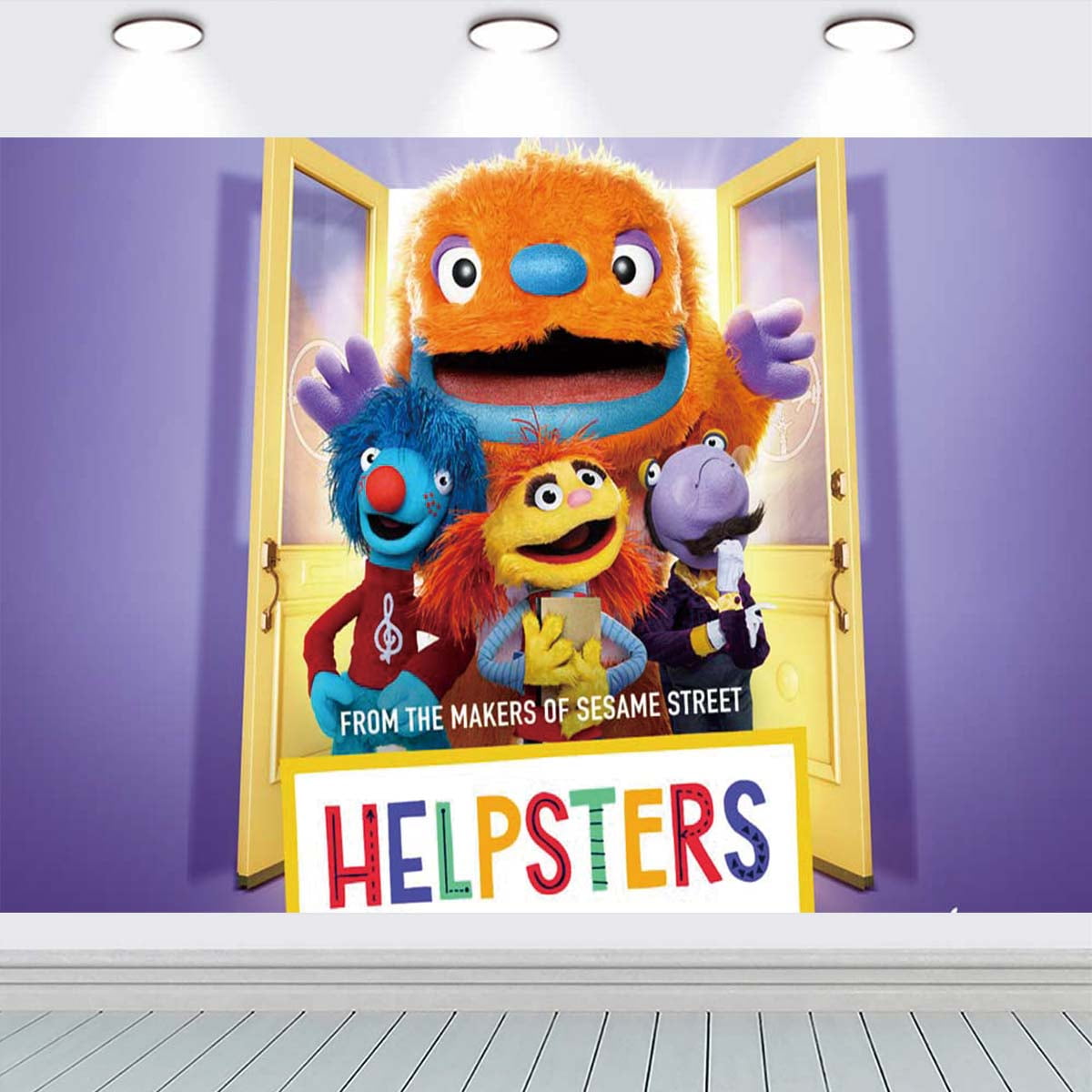 Helpsters school Backdrop Background Banner Birthday Party Supplies ...
