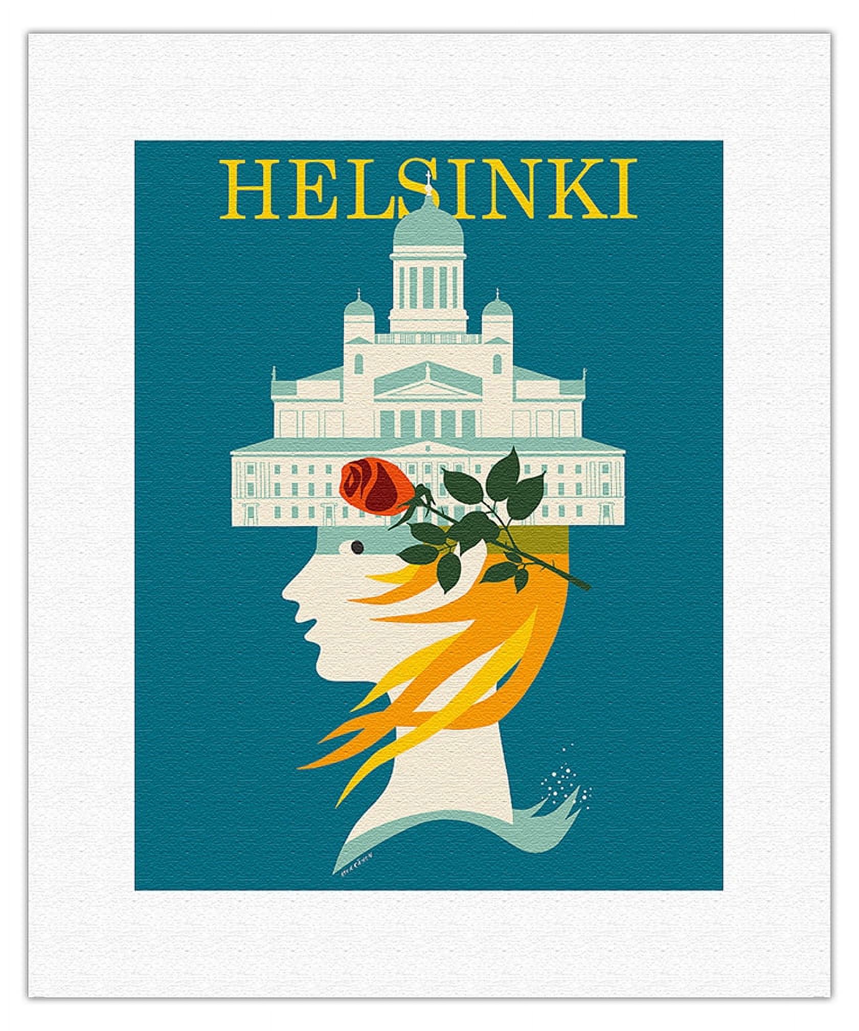Helsinki Finland - Lutheran Cathedral - City Hall - Vintage Travel ...