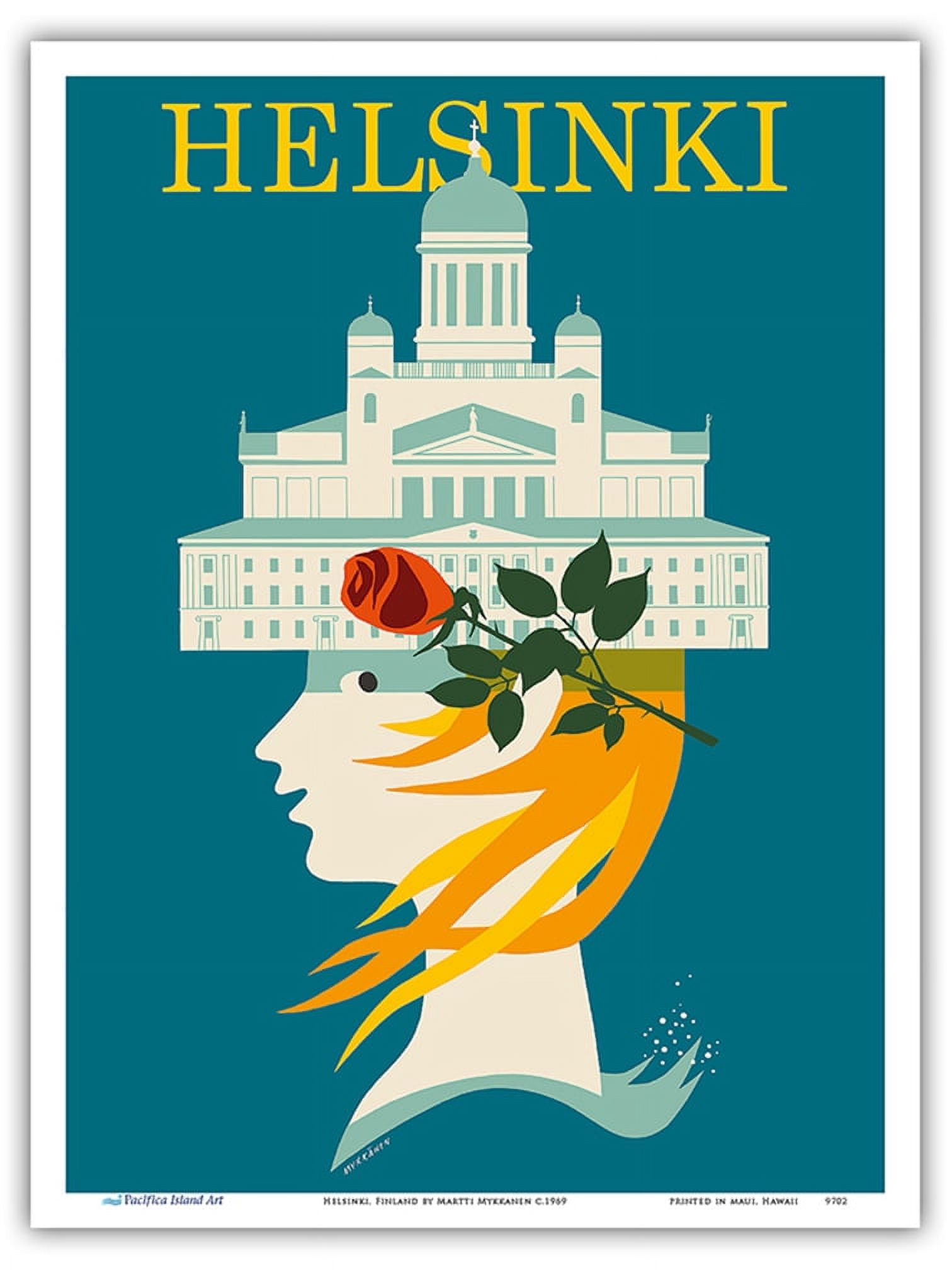 Helsinki Finland - Lutheran Cathedral - City Hall - Vintage Travel ...
