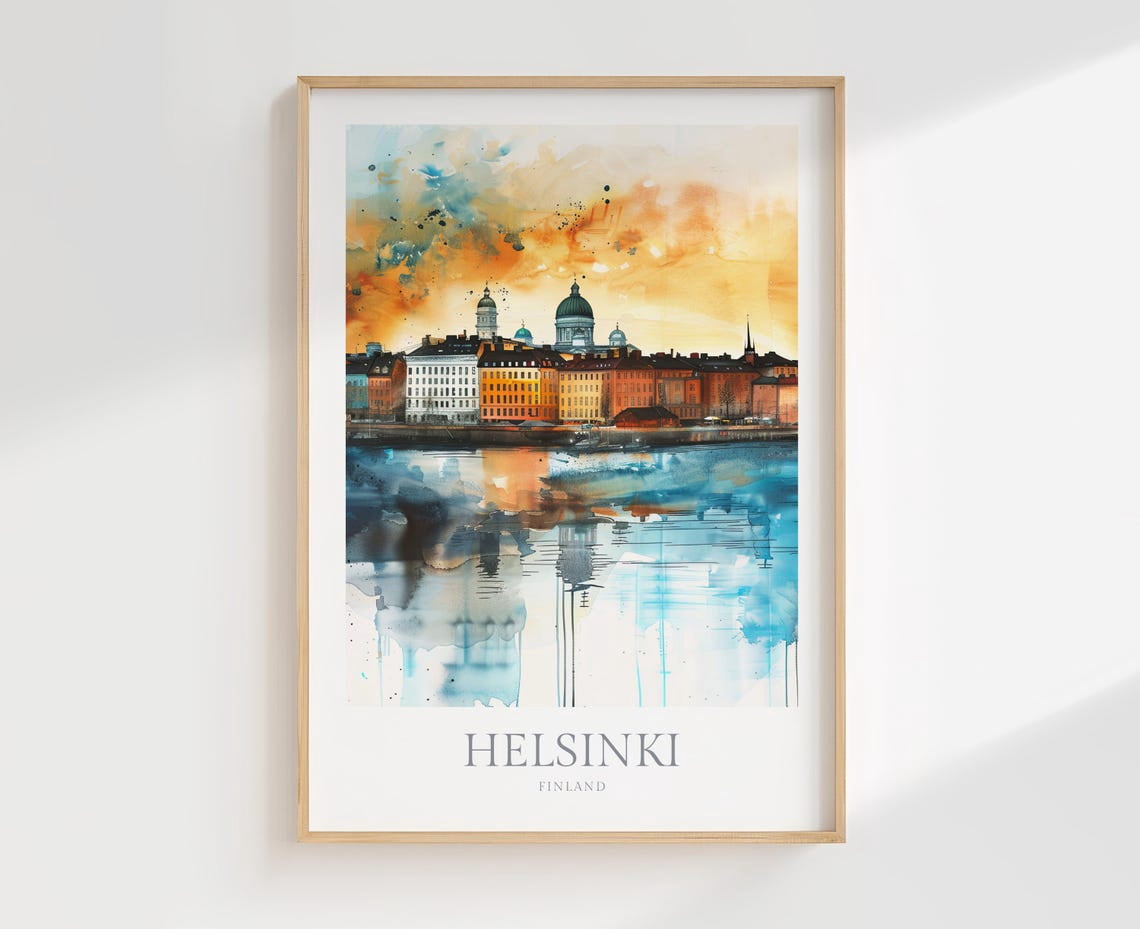Helsinki Finland Wall Art Home Decor Poster Poster, Unframed Size 24x36 ...