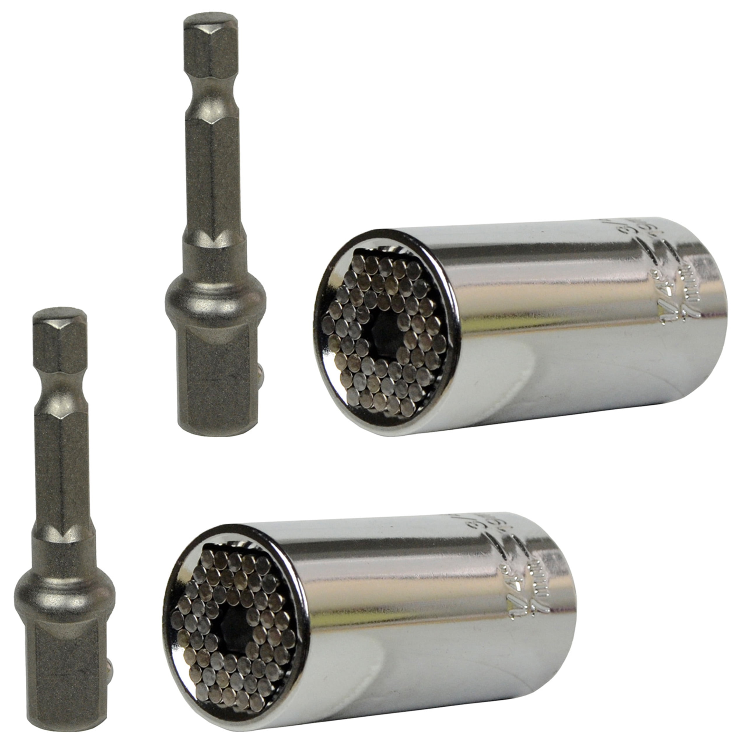 Helton Tool 7mm-19mm 2-Piece Universal Socket Set with 1/4-in Hex ...