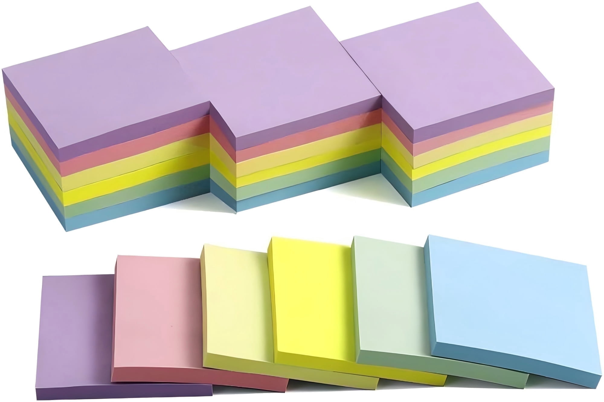 Heluo.Zu, Sticky Notes, 3x3 in, 24 Pads with 1776 Sheets - Walmart.com