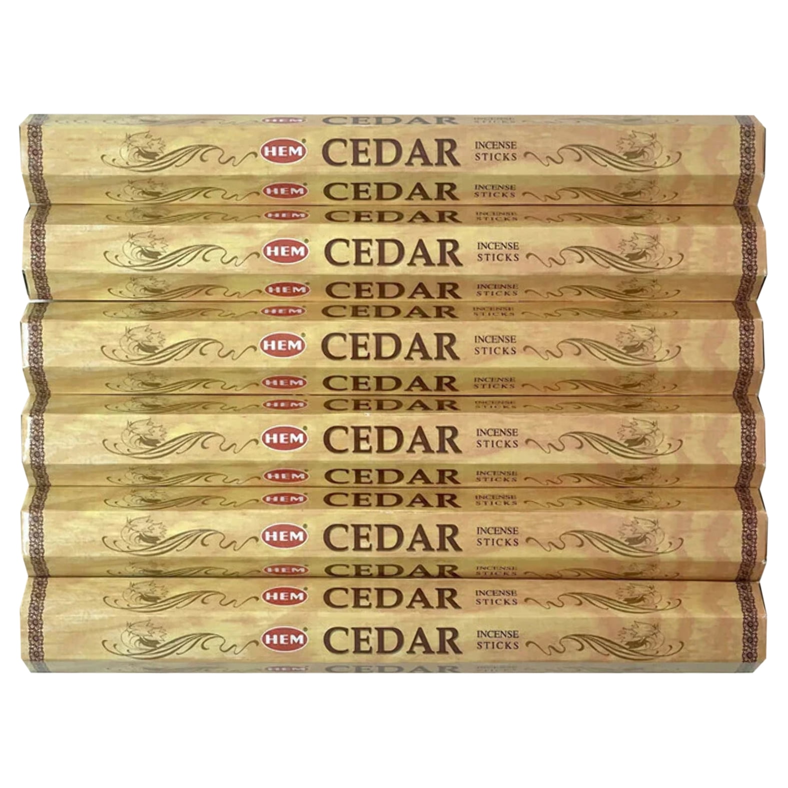 Hem Incense, Cedar Incense Sticks, 120 Sticks Box, Handmade, 30 Min ...