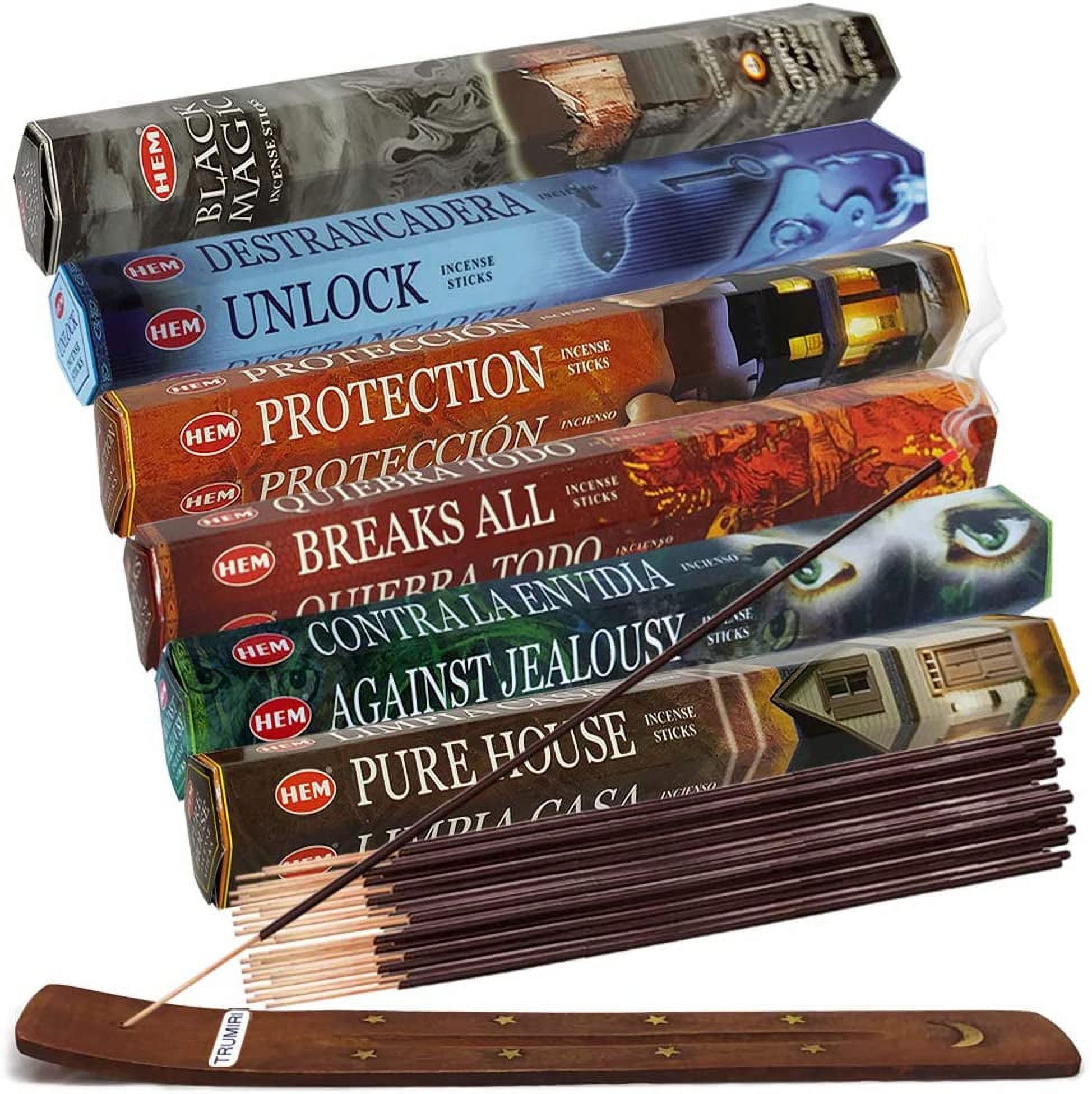 Hem Witchcraft Themed Incense Sticks and Holder Bundle, Multipack Set ...