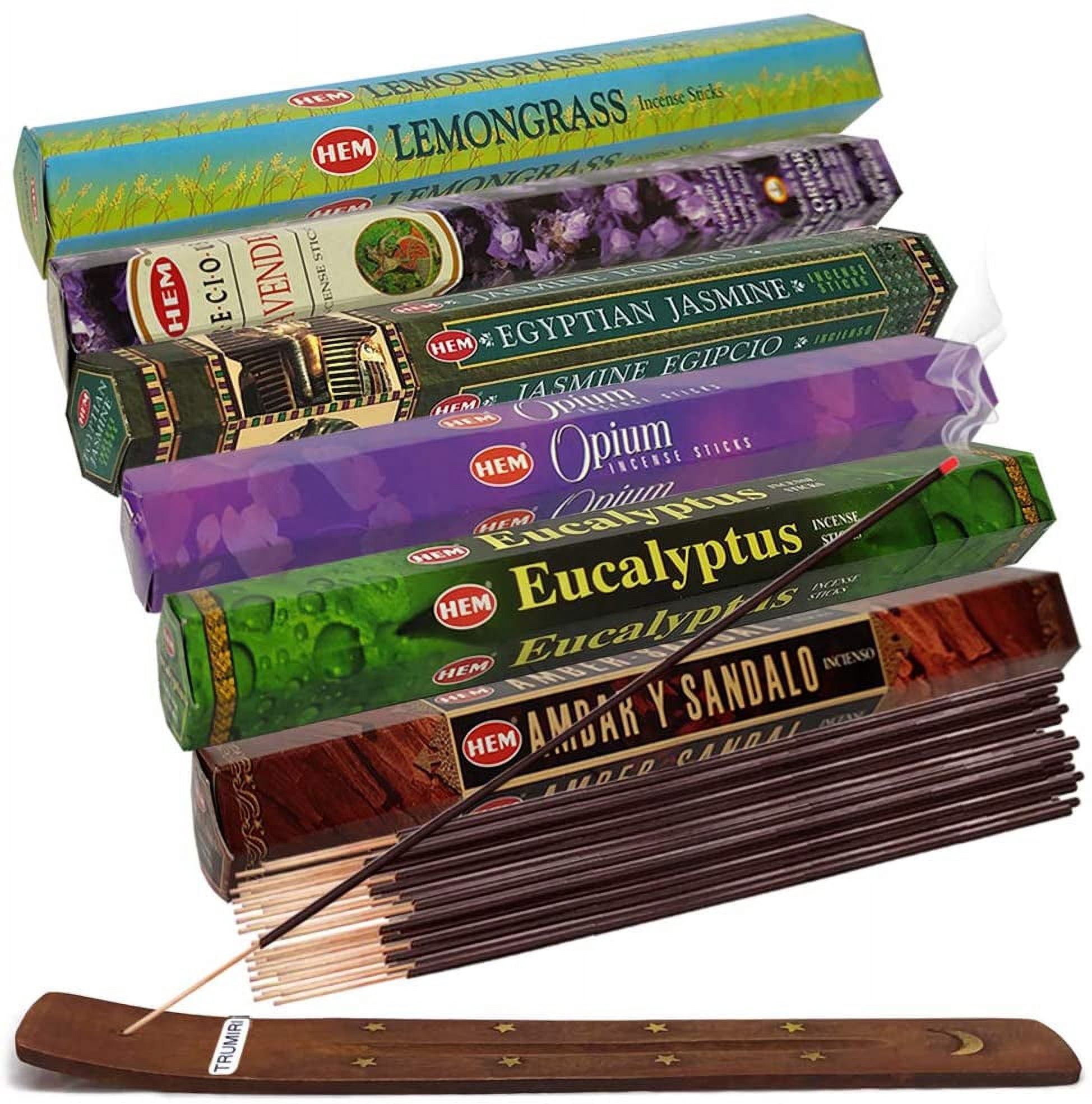 Hem Incense Sticks Variety Pack #28 and Incense Stick Holder Bundle ...