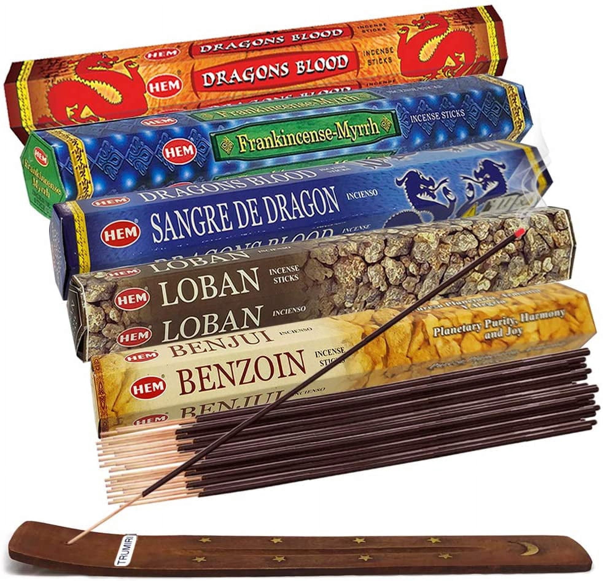 Hem Incense Sticks Variety Pack #3 And Incense Stick Holder Bundle With ...
