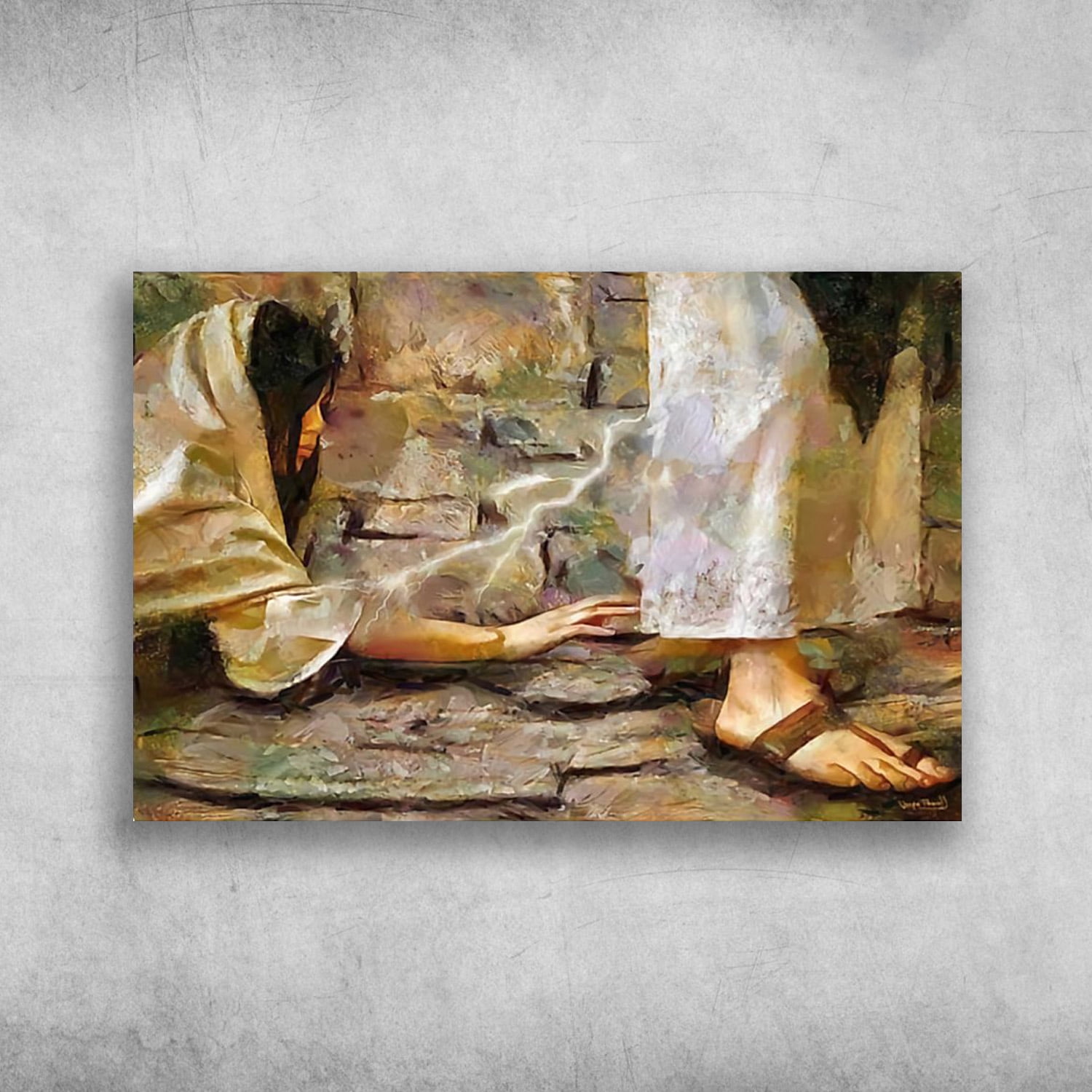 Hem Of His Garment - A Painting By Wayne Pascall 16 x 24 Inch Poster ...