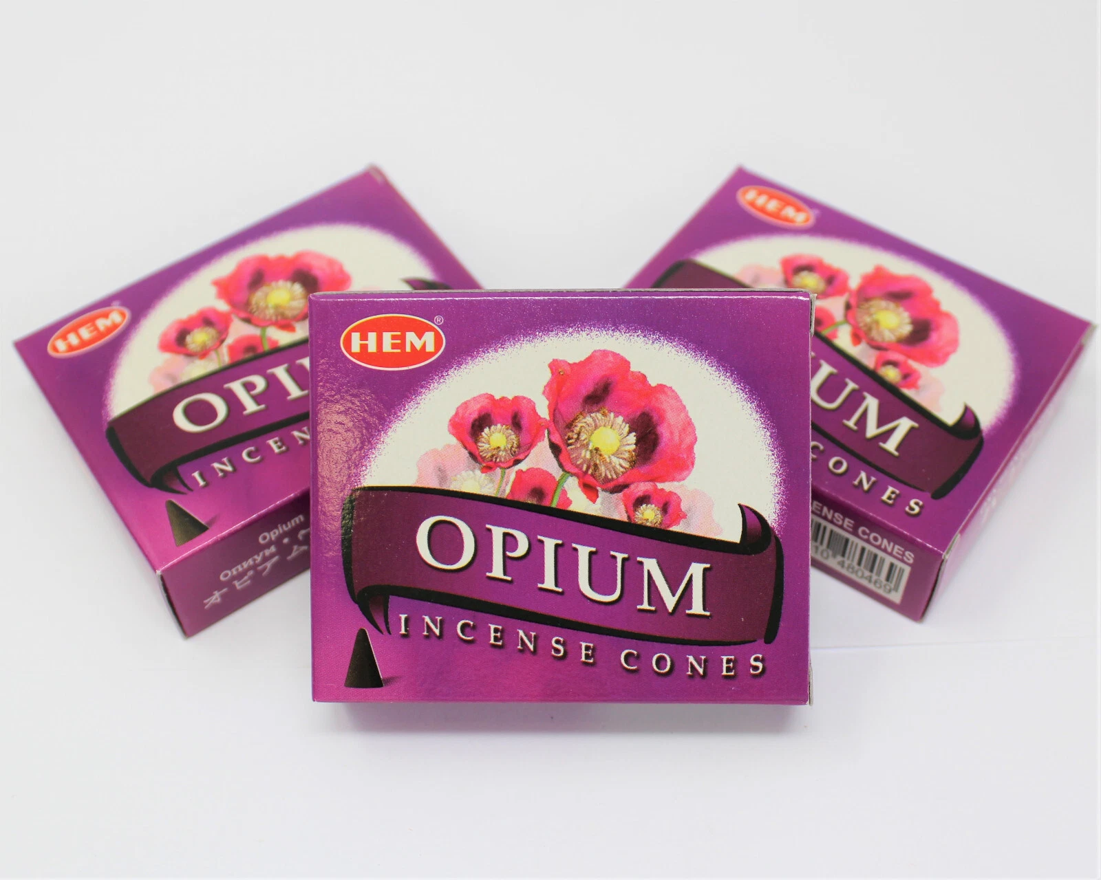 Hem Opium Incense Cones, 3 Packs Of 10 Cone = 30 Cones, Handmade ...