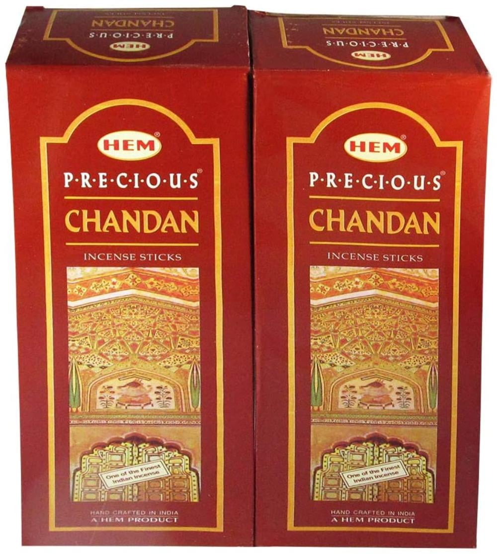 Hem Precious Chandan Agarbatti Pack of 12 Incense Sticks Boxes, 20gms ...