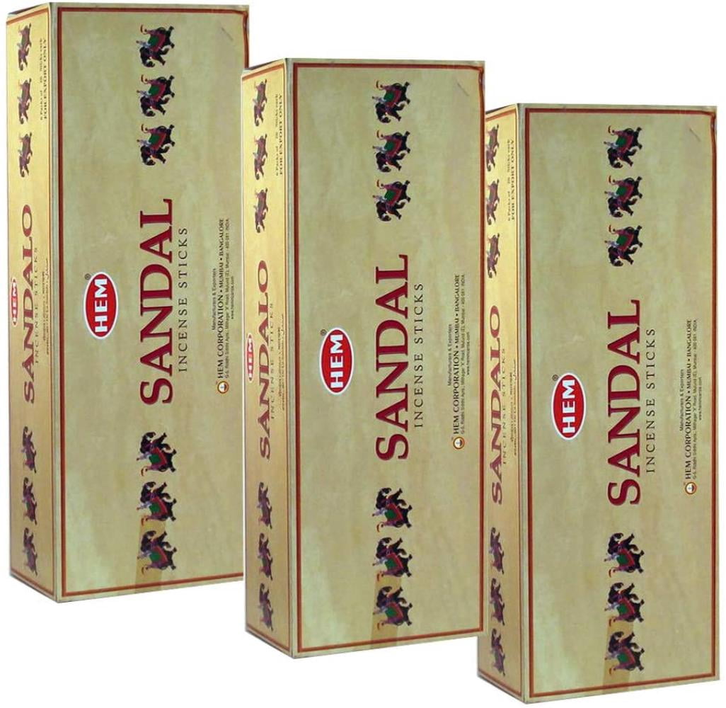 Hem Sandal Sandalo Incense, 3 Boxes - (360 Sticks per Order) Bulk Order ...