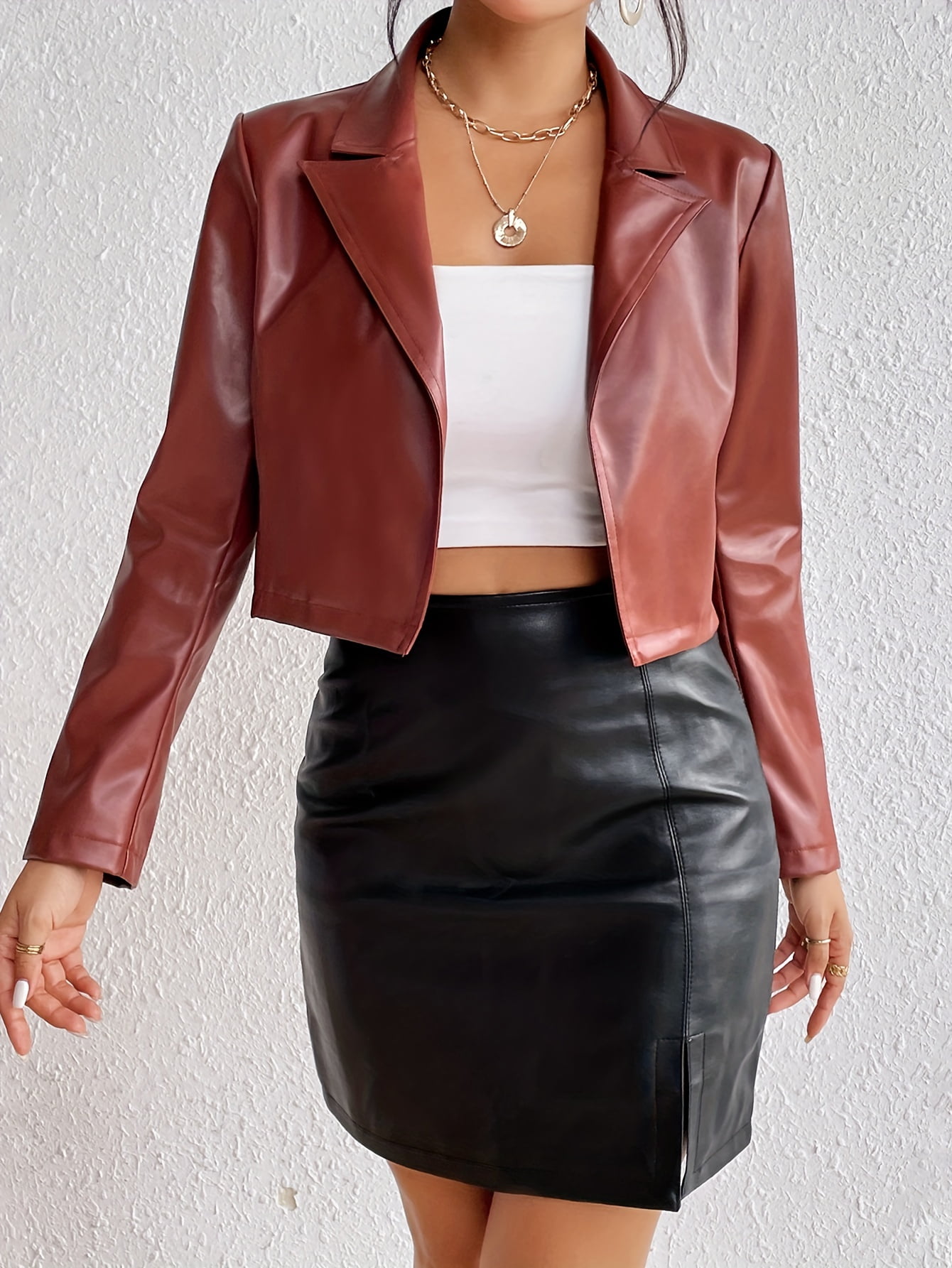 Hem Shirred Square Neck Blouse, Elegant Puff Sleeve Solid Color Blouse ...