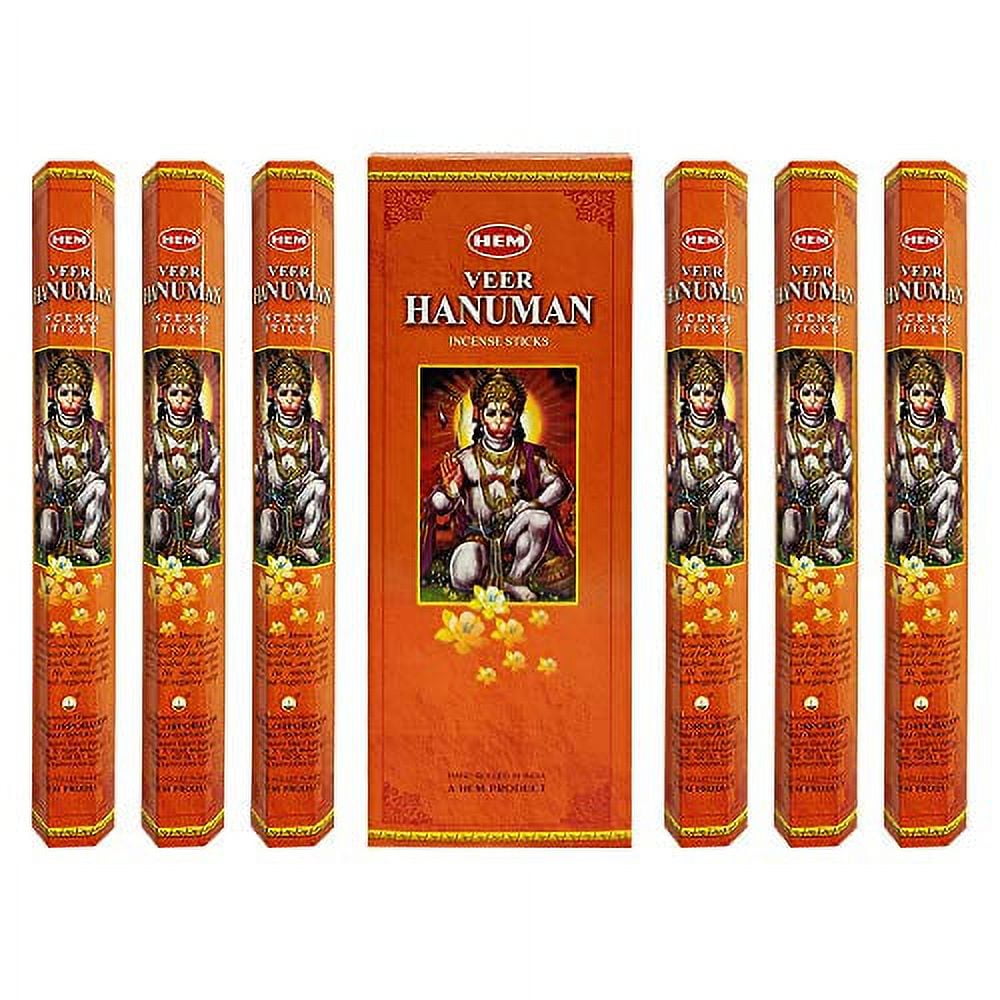 Hem Veer Hanuman Incense Sticks Agarbatti Masala - Pack of 6 Tubes, 20 ...