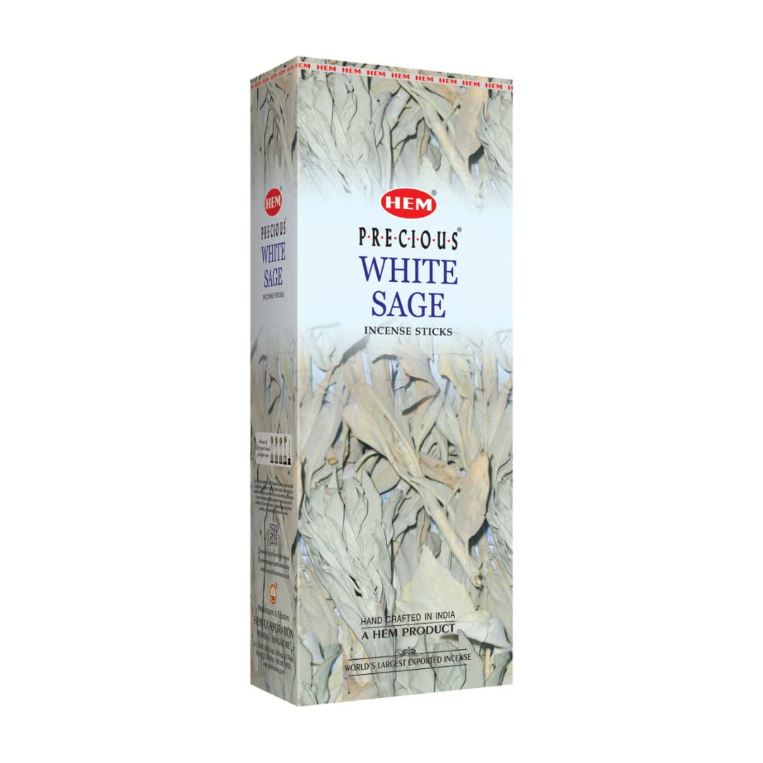 Hem Natural Aromatherapy White Sage Incense, 120 Stick Box - Walmart.com