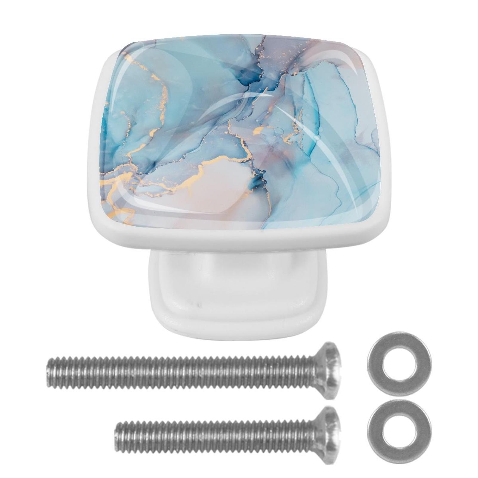 HemaKayy 4 Pack 1.2" Decorative Cabinet Knobs - Elegant, ABS Glass ...
