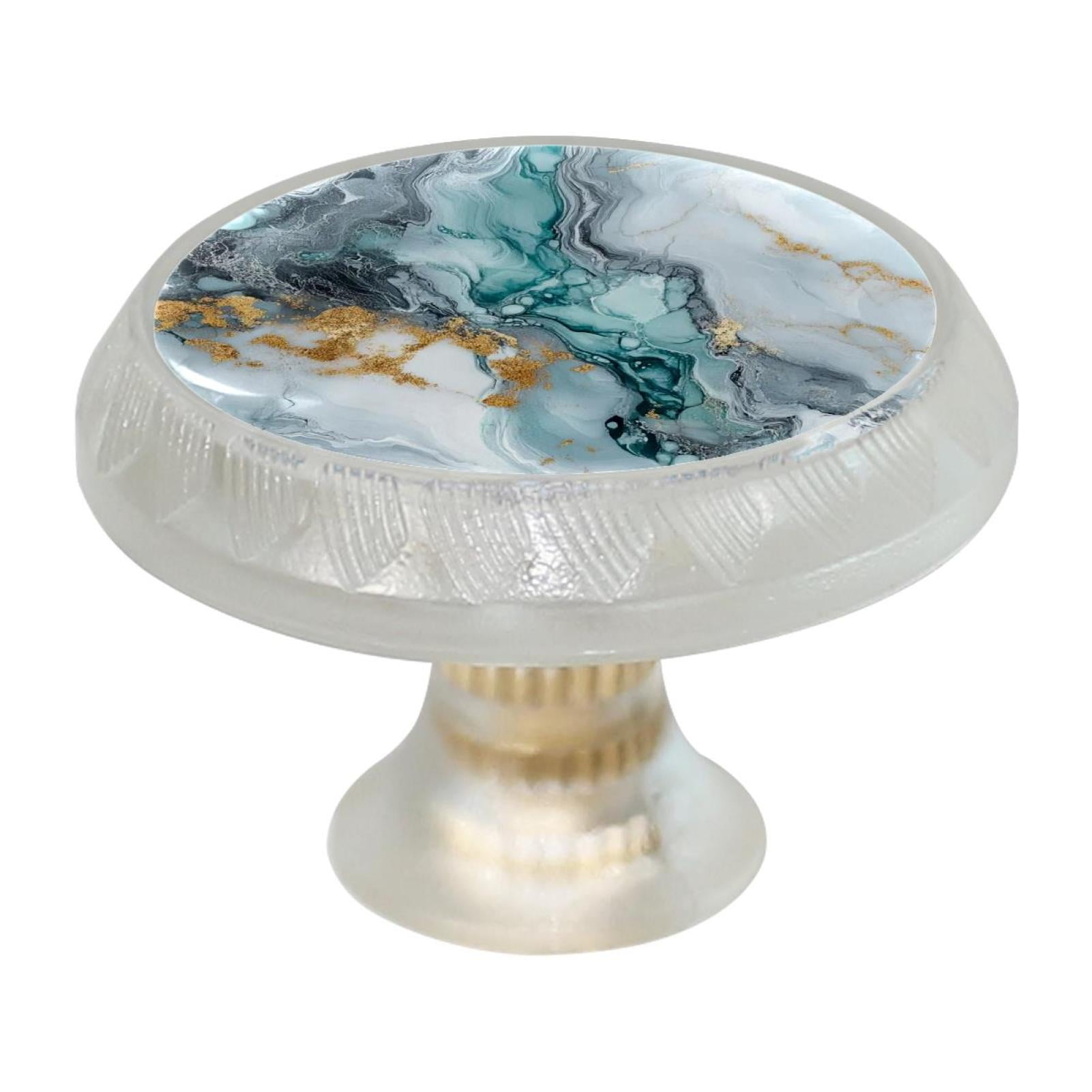 HemaKayy 4 Pack 1.37" Decorative Cabinet Knobs - Themed ABS Glass ...