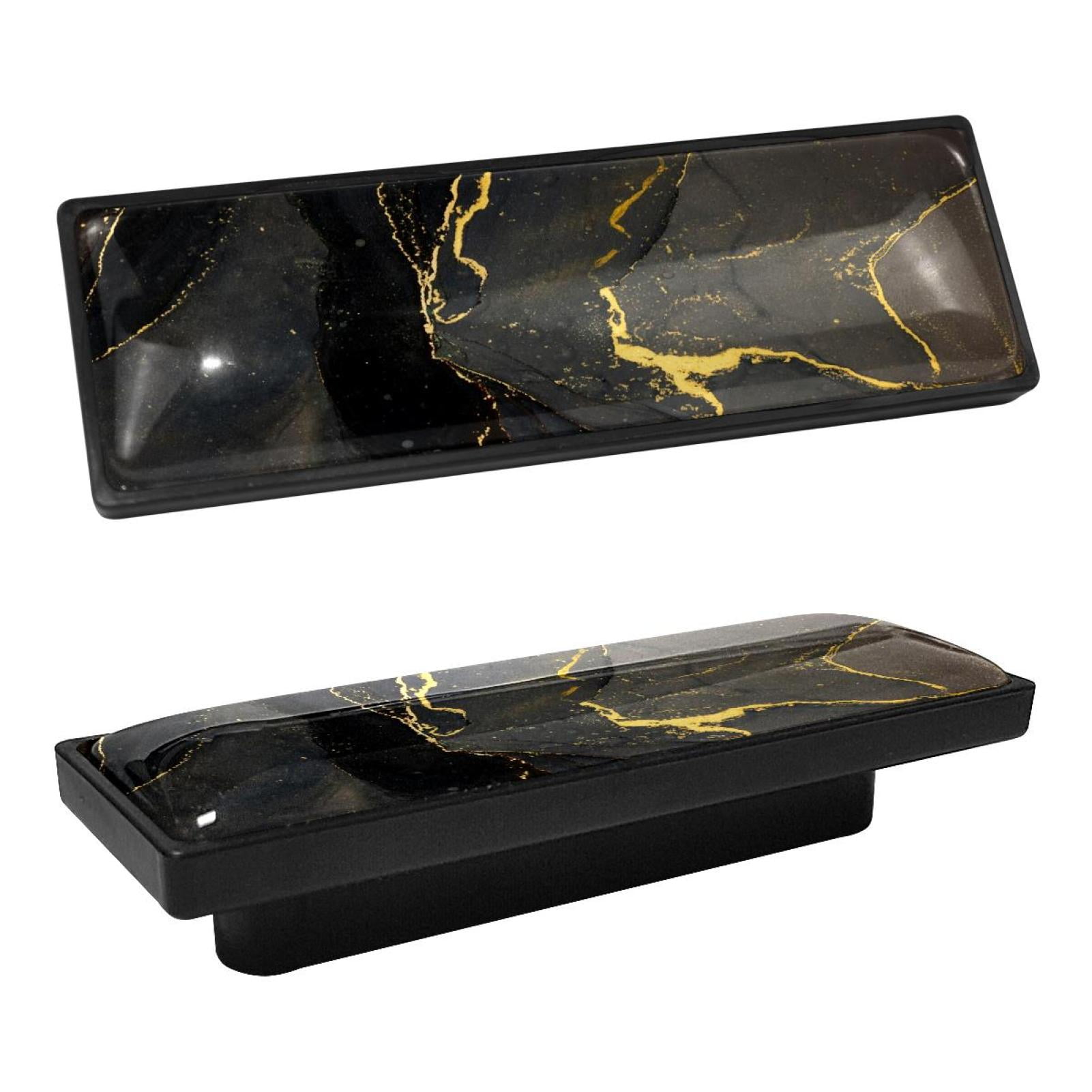 HemaKayy 4 Pack 3.6" Decorative Cabinet Knobs - ABS Glass Rectangle ...