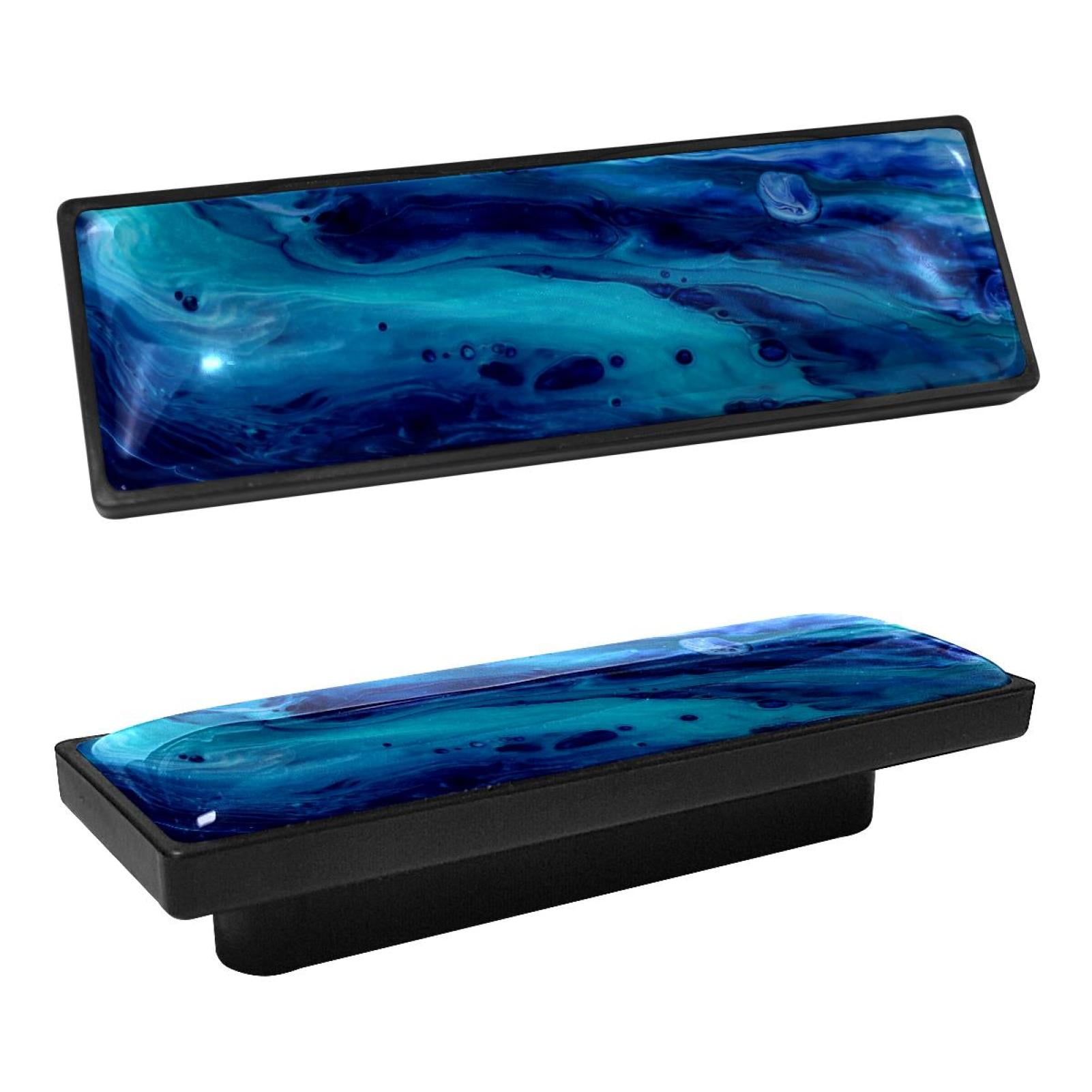 HemaKayy 4 Pack 3.6" Decorative Cabinet Knobs - ABS Glass Rectangle ...