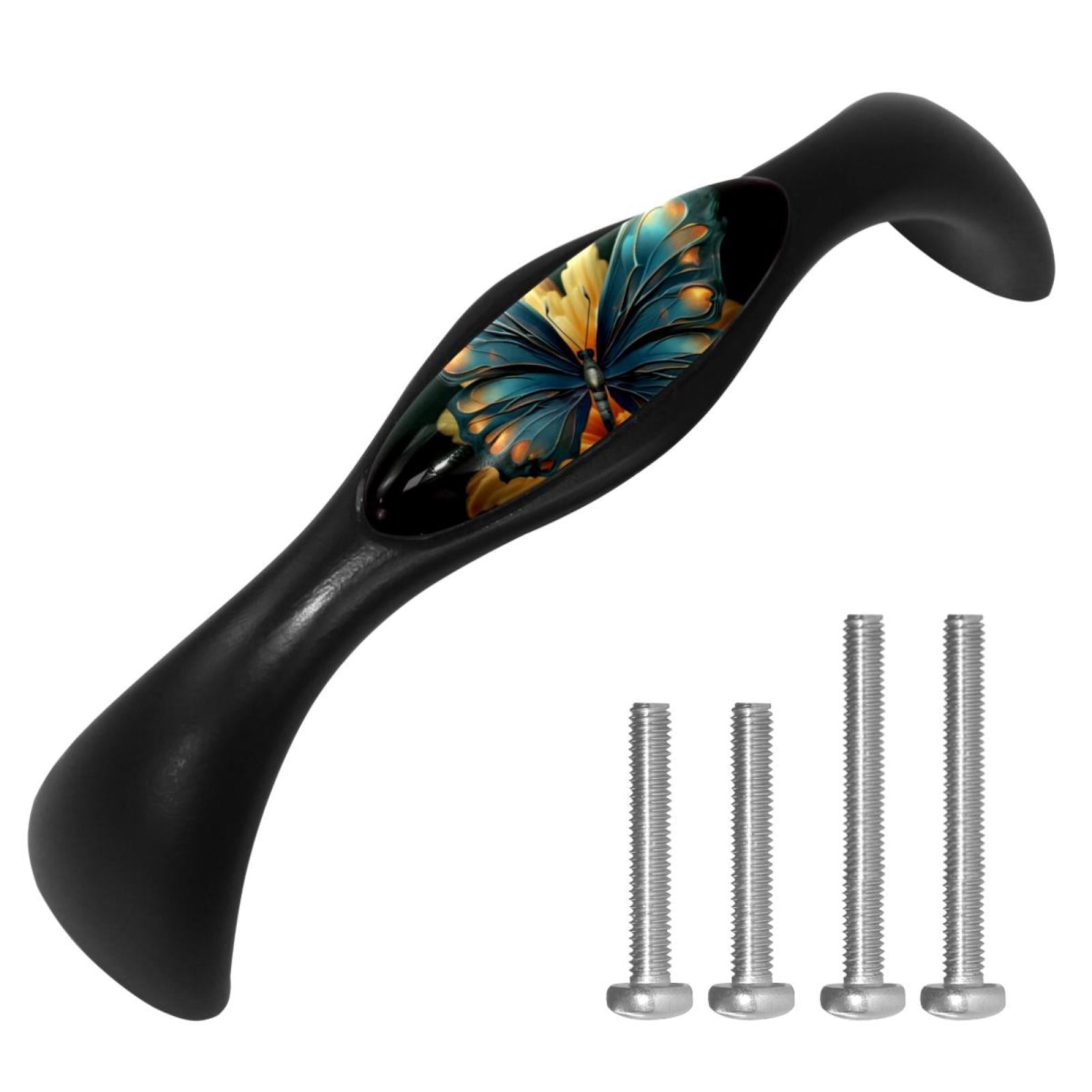 HemaKayy 4 Pack 5.6" Decorative Cabinet Pulls - Durable ABS Glass ...