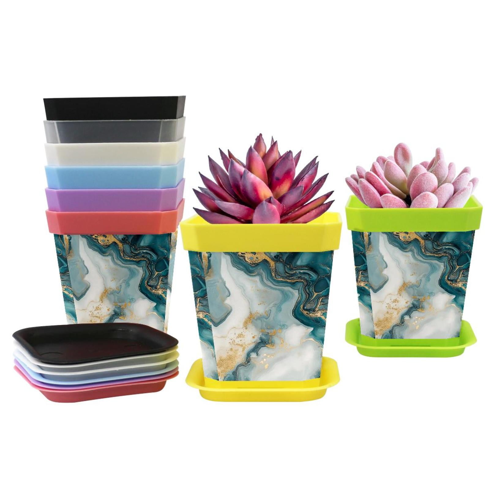HemaKayy Decorative Planter Pot Set - Perfect for Small Plants ...