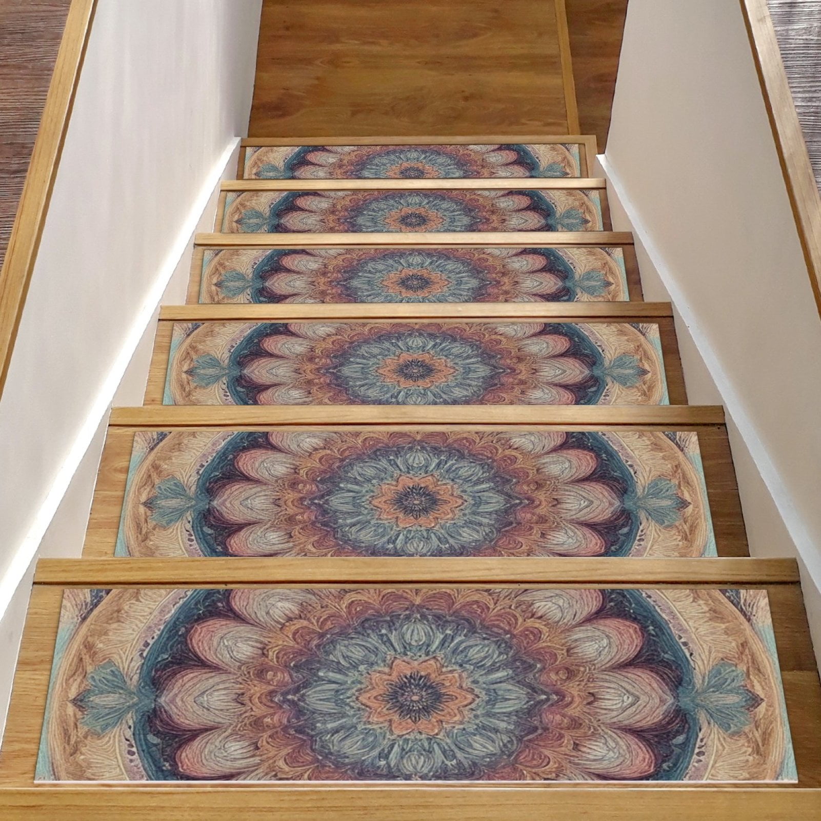 HemaKeyy 15 PC Stair Threads for Wooden Steps 8”x30” Washable Carpet ...