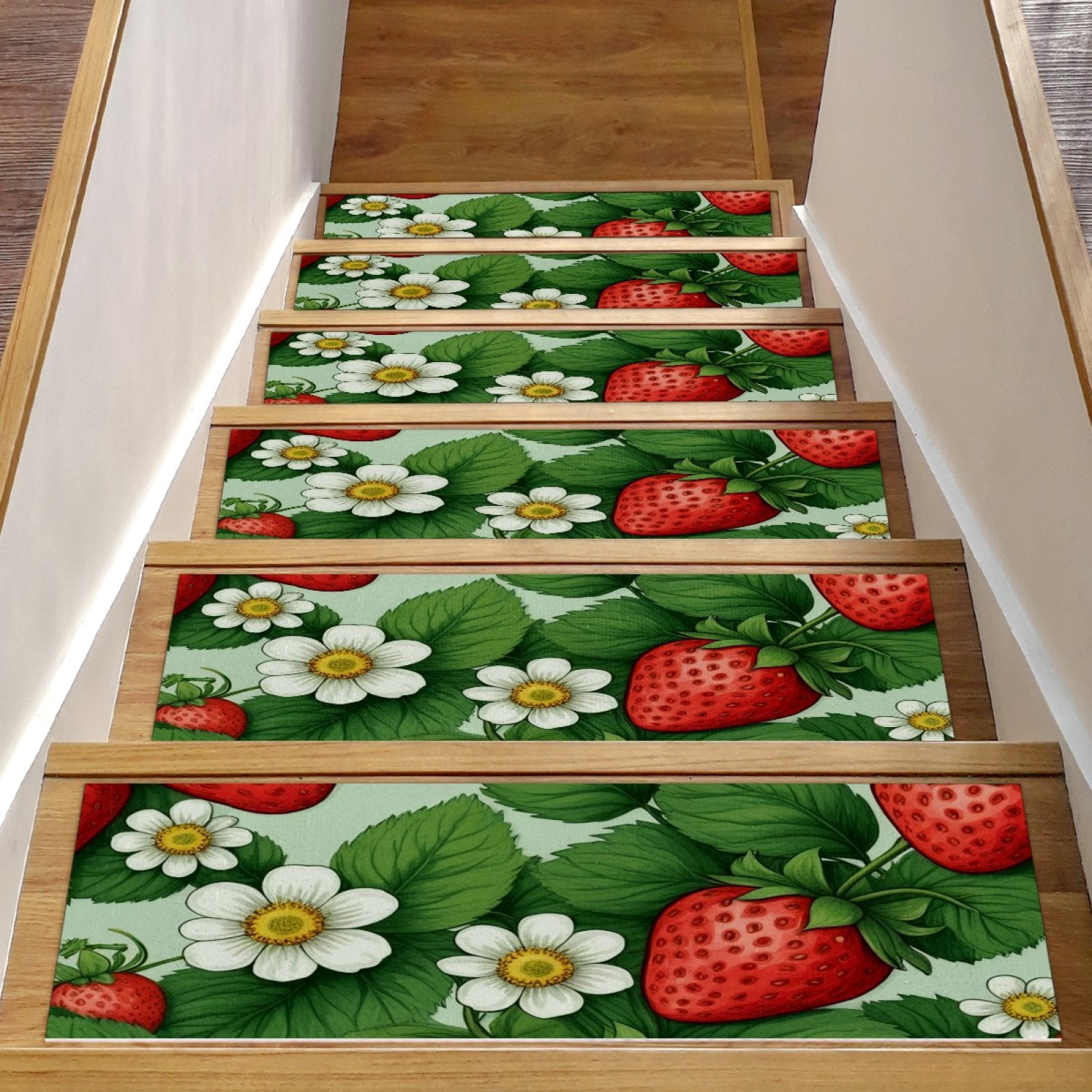 HemaKeyy 15 PC Stair Threads for Wooden Steps 8”x30” Washable Carpet ...