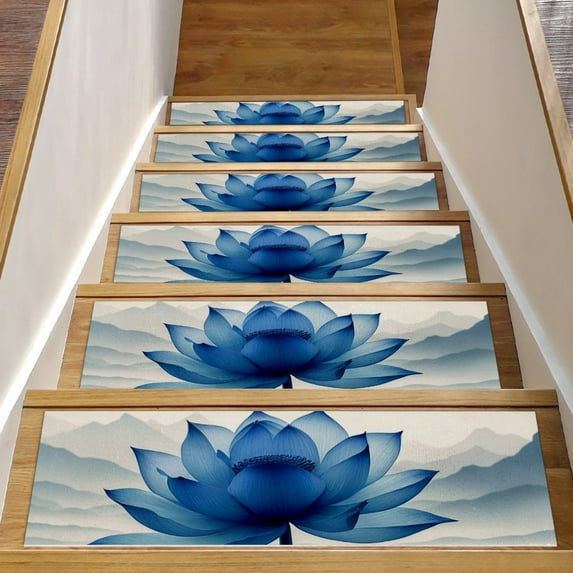 HemaKeyy 15 PC Stair Threads for Wooden Steps 8”x30” Washable Carpet ...