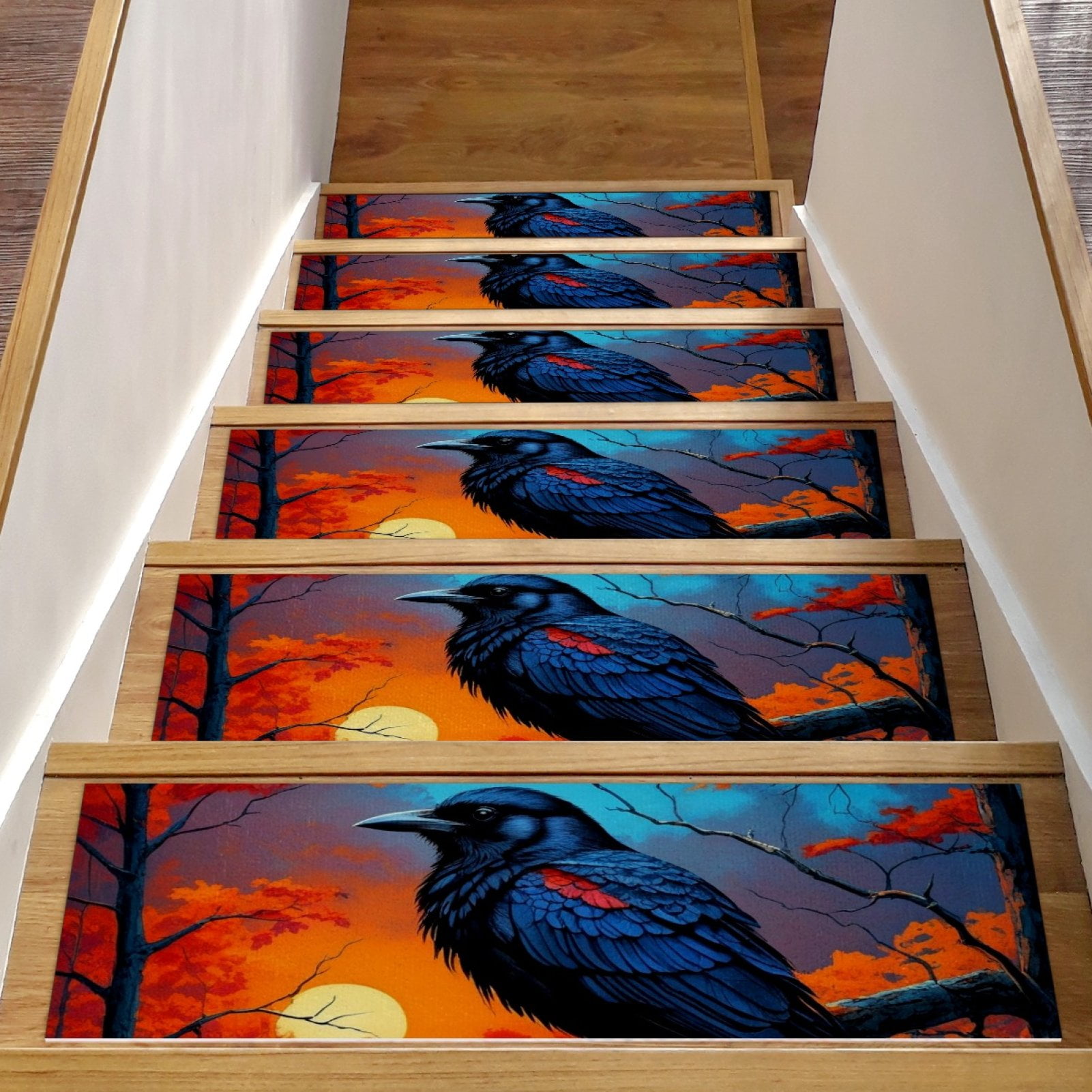 HemaKeyy 15 PC Stair Threads for Wooden Steps 8”x30” Washable Carpet ...