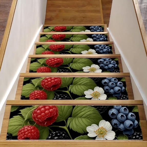 HemaKeyy 15 PC Stair Threads for Wooden Steps 8”x30” Washable Carpet ...