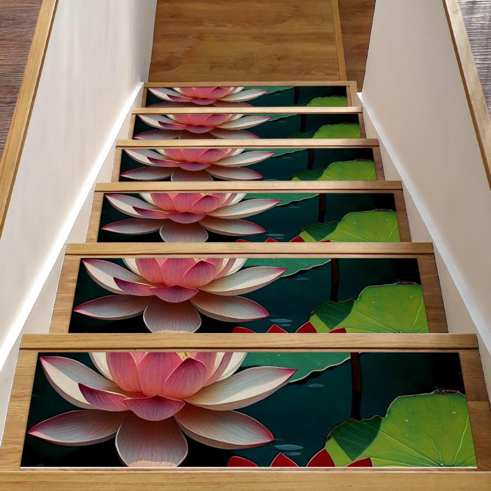 HemaKeyy 15 PC Stair Threads for Wooden Steps 8”x30” Washable Carpet ...