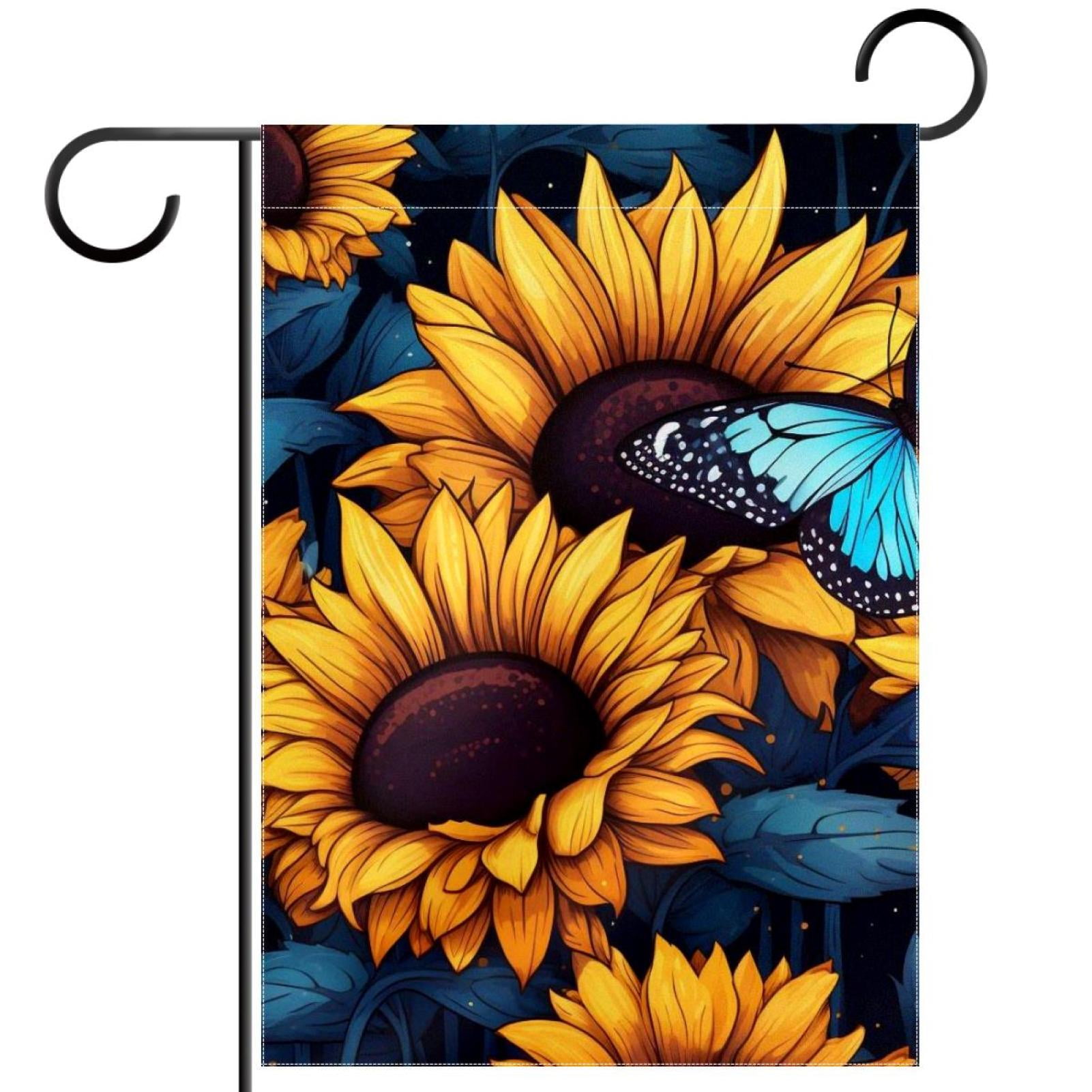 HemaKeyy Decorative Butterfly Garden Flag - Perfect Outdoor Decor ...