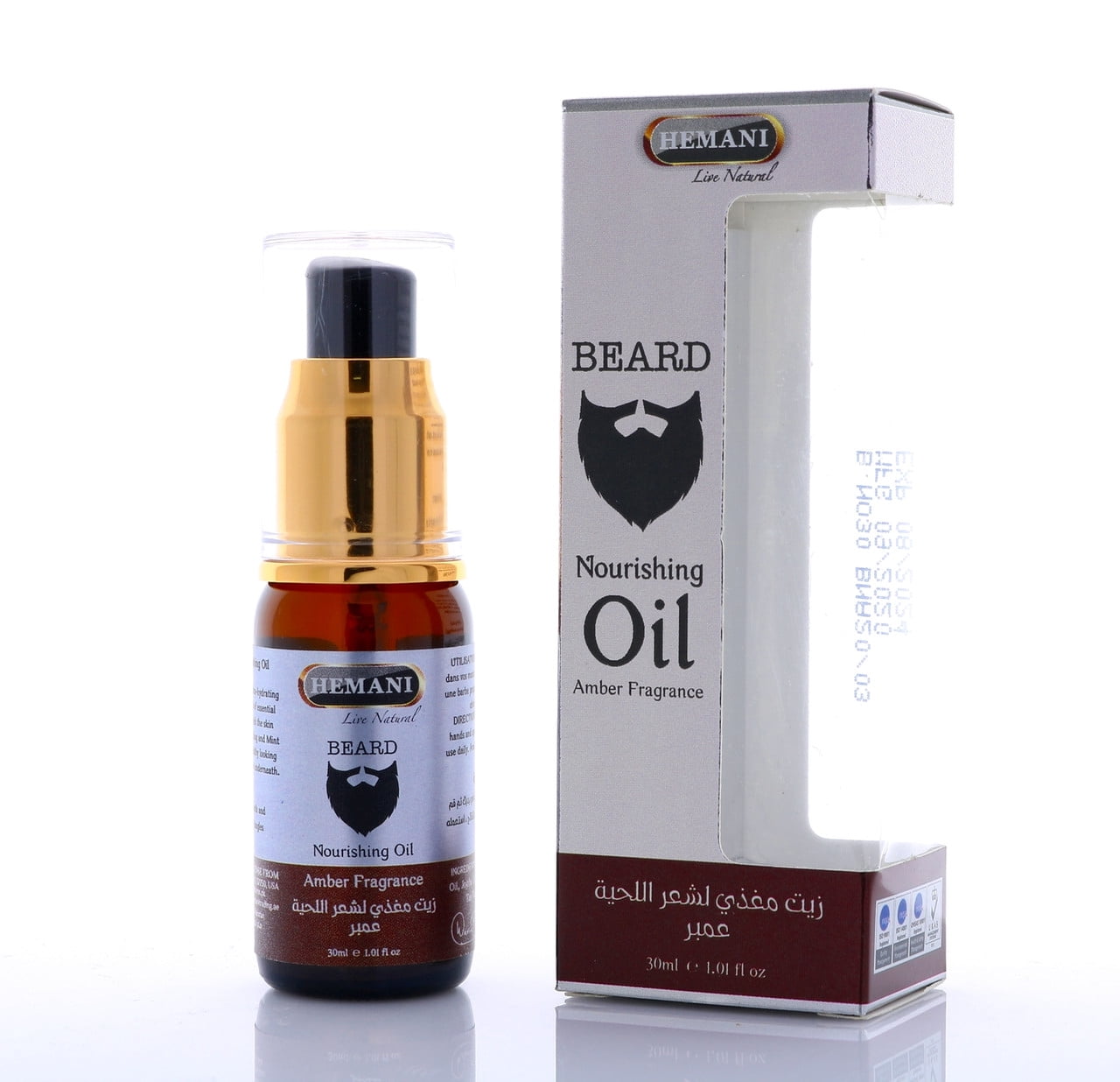 Hemani Beard Oil 30ml -Amber Fragrance - Blend of Essential Oils ...