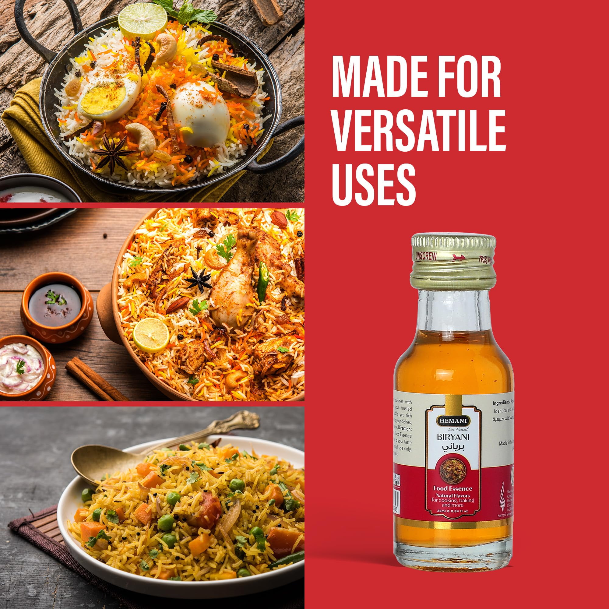 Hemani Biryani Food SCH4 Essence 25 ml - Halal, Natural, and ...