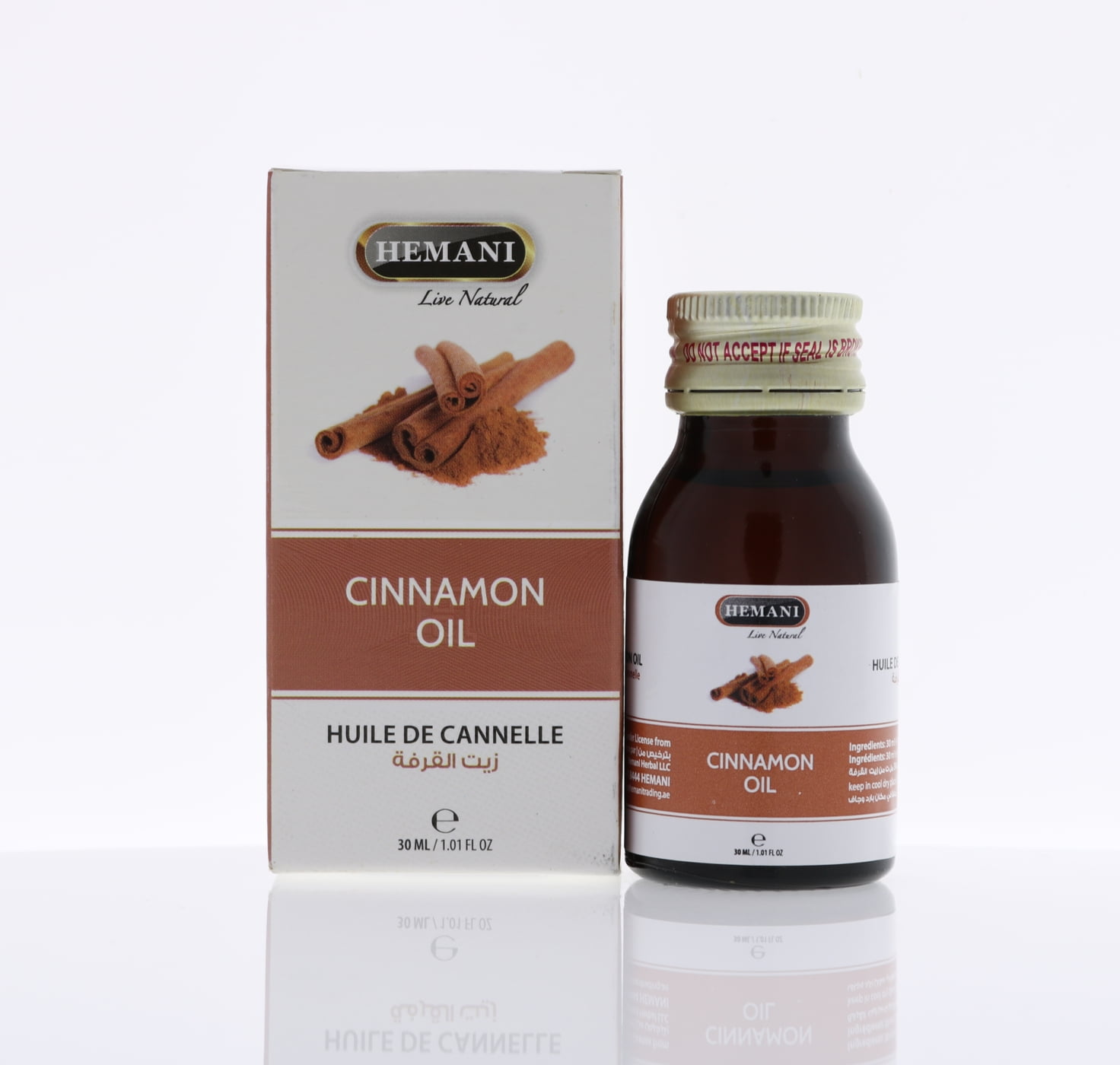 HEMANI Pure Essential Cinnamon Oil 30mL - Edible Food Grade Oil for ...