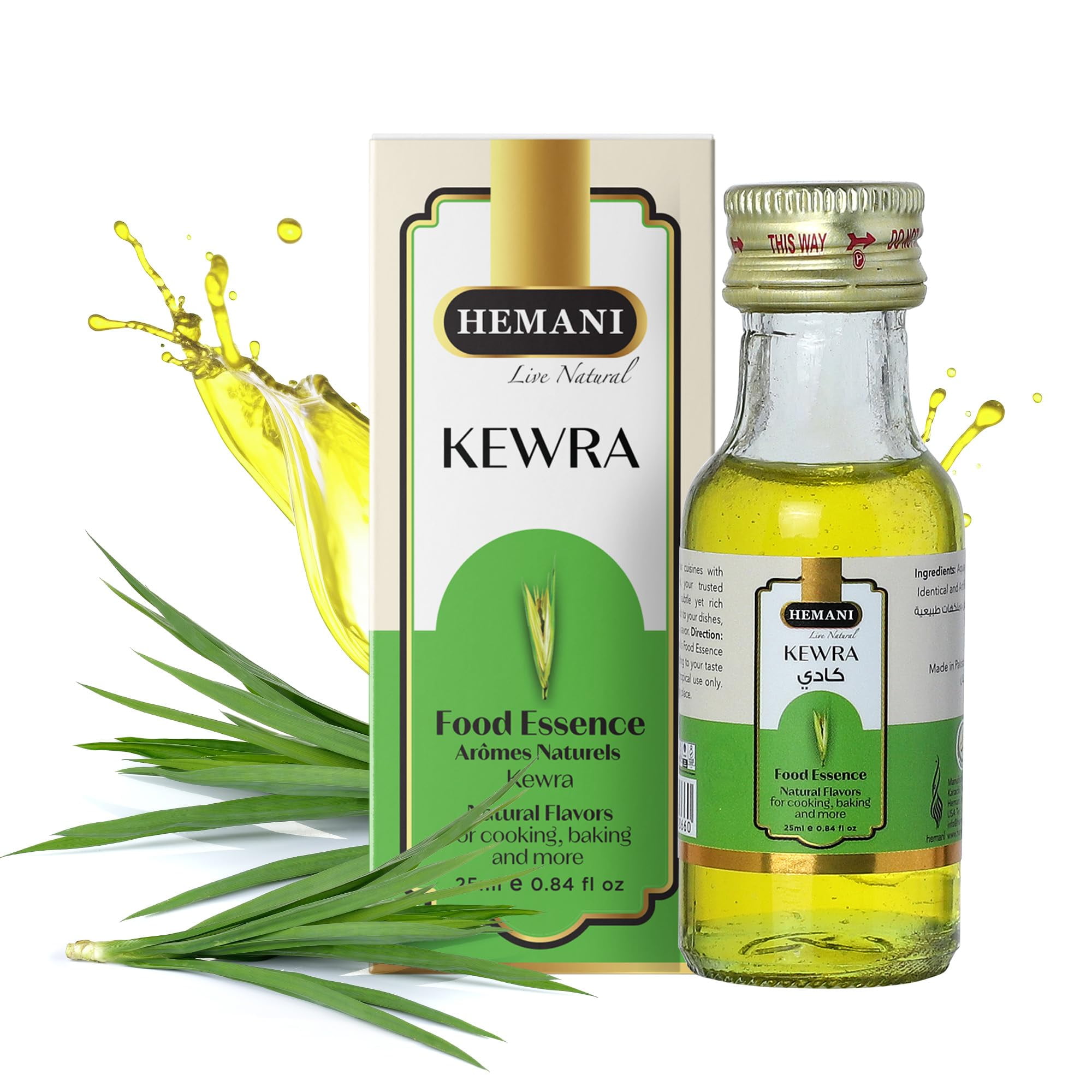 Hemani Kewra FoodITSC Essence 25 ml Halal- Concentrated Kewra Flavor ...