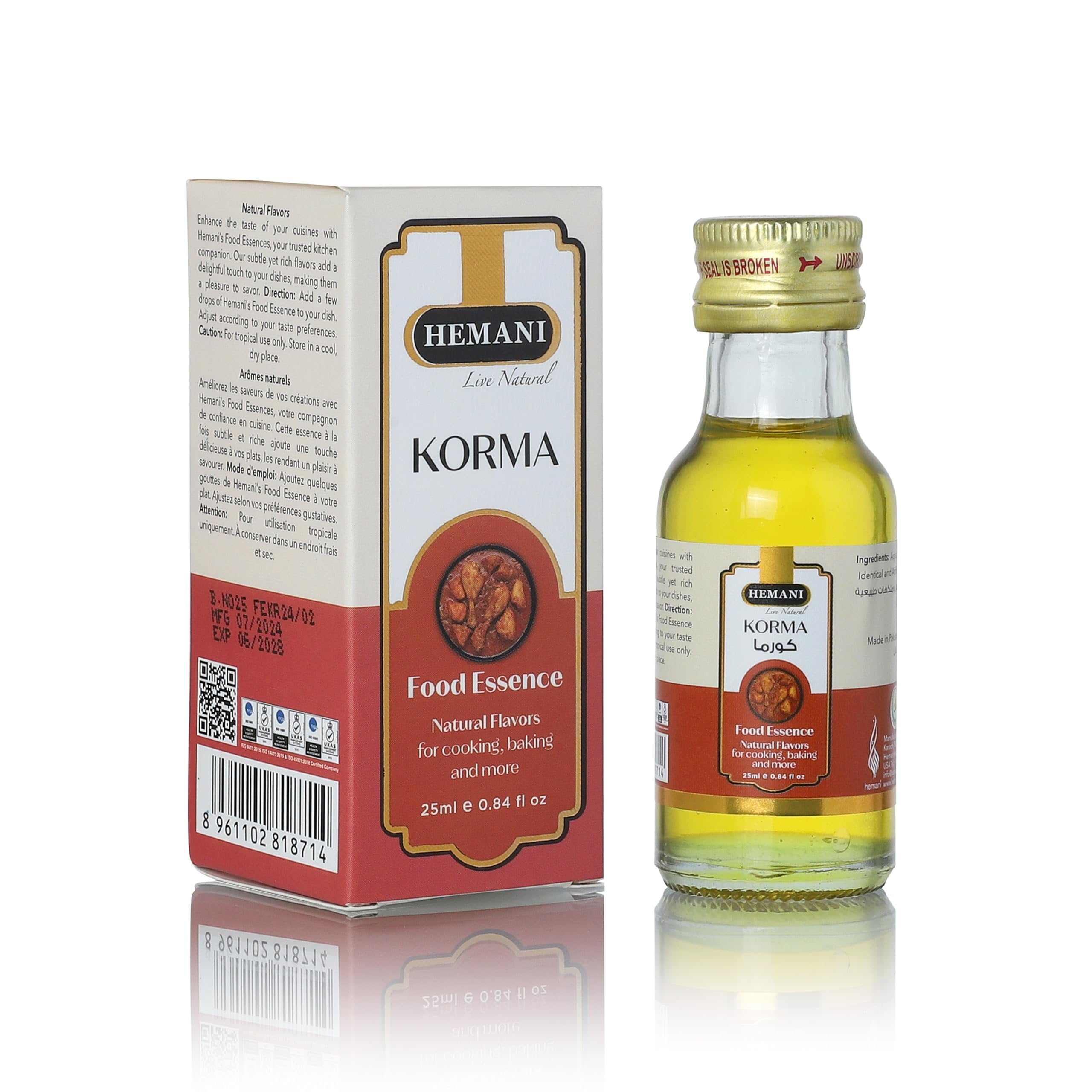 Hemani Korma Food Essence 25 ml - Halal, Natural, and Concentrated ...